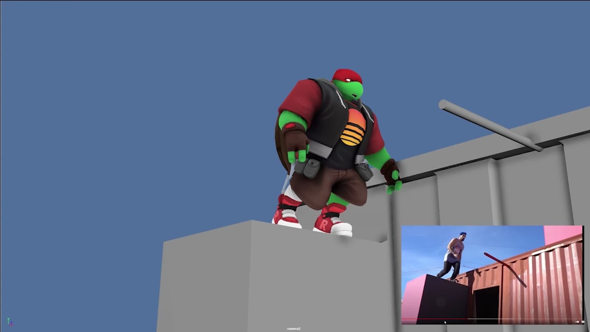 AMÉLIE MICHEL - Animation Parkour Raphael, step on 2s