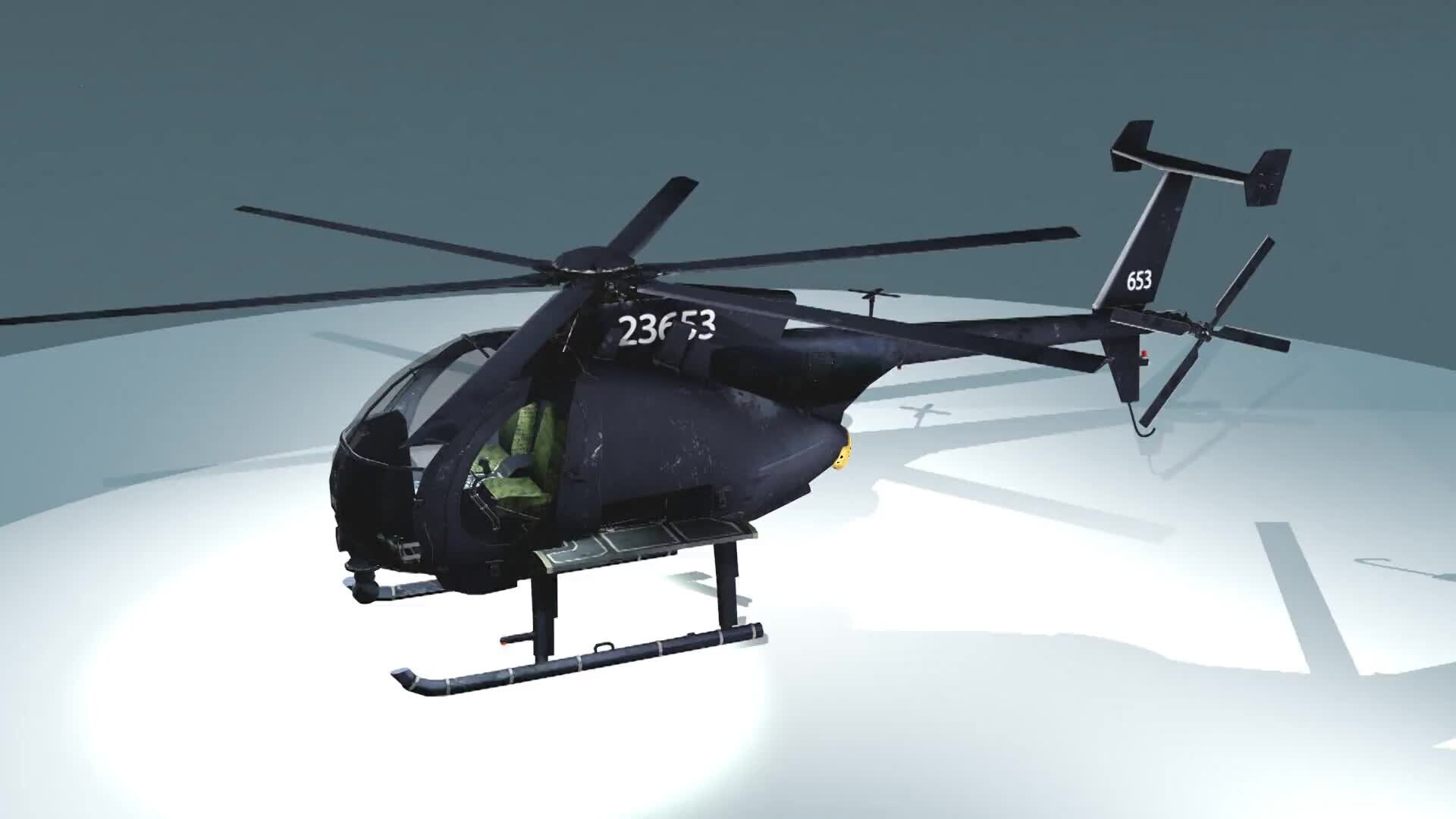 ArtStation - MH-6 Little Bird