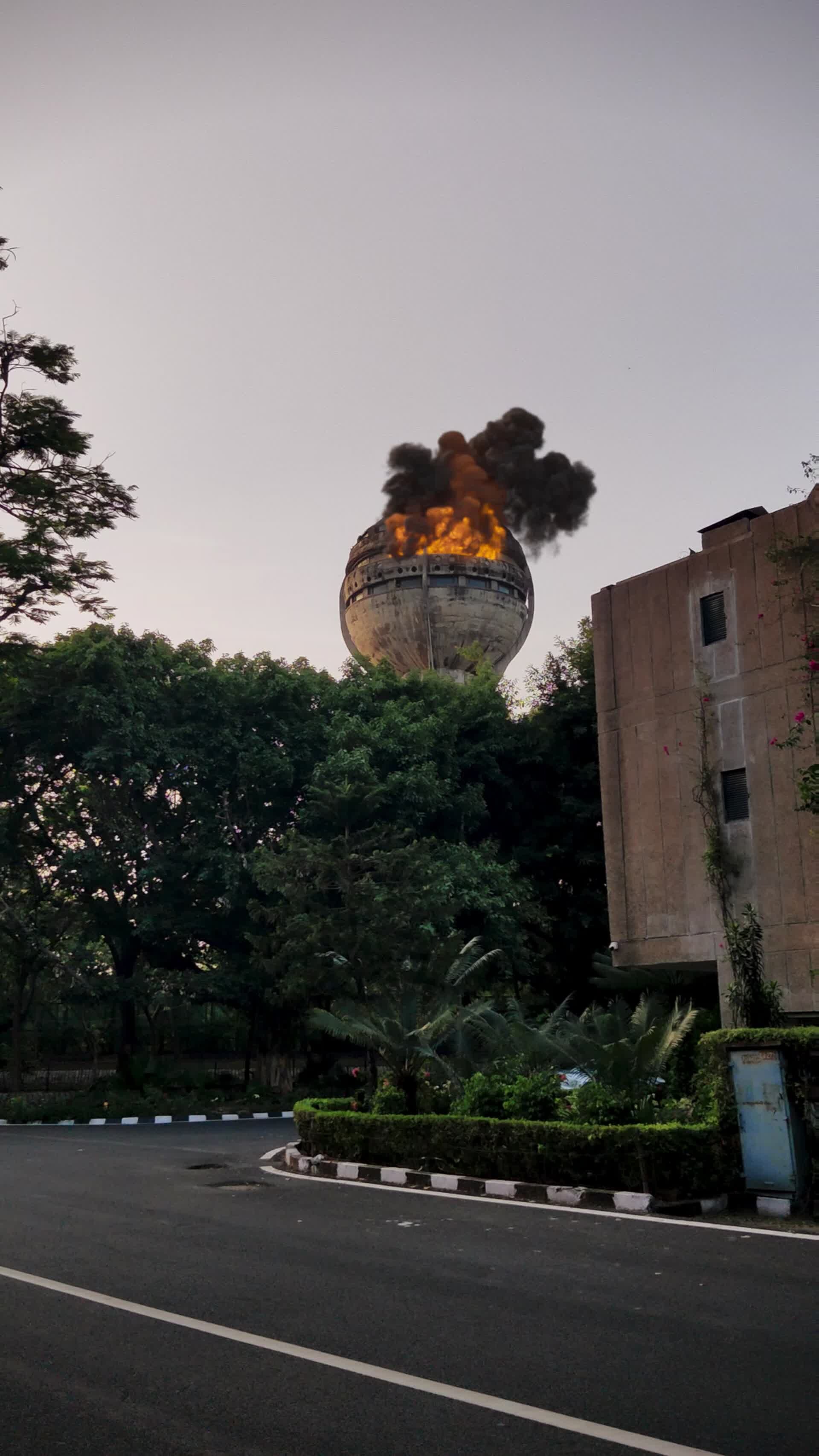 ArtStation - Houdini Burning Tower