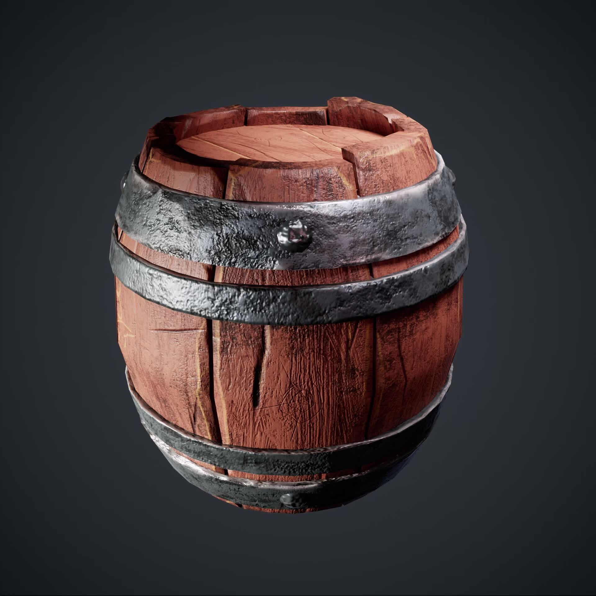 ArtStation - Stylized Barrel
