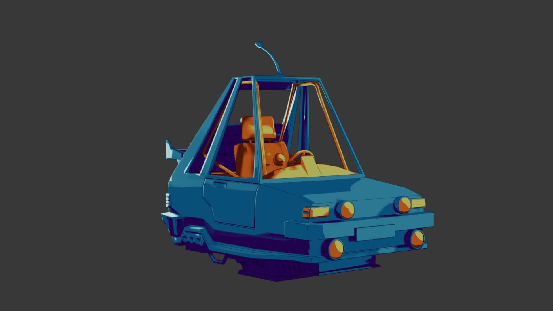 ArtStation - Stylized Car - toon shader effect