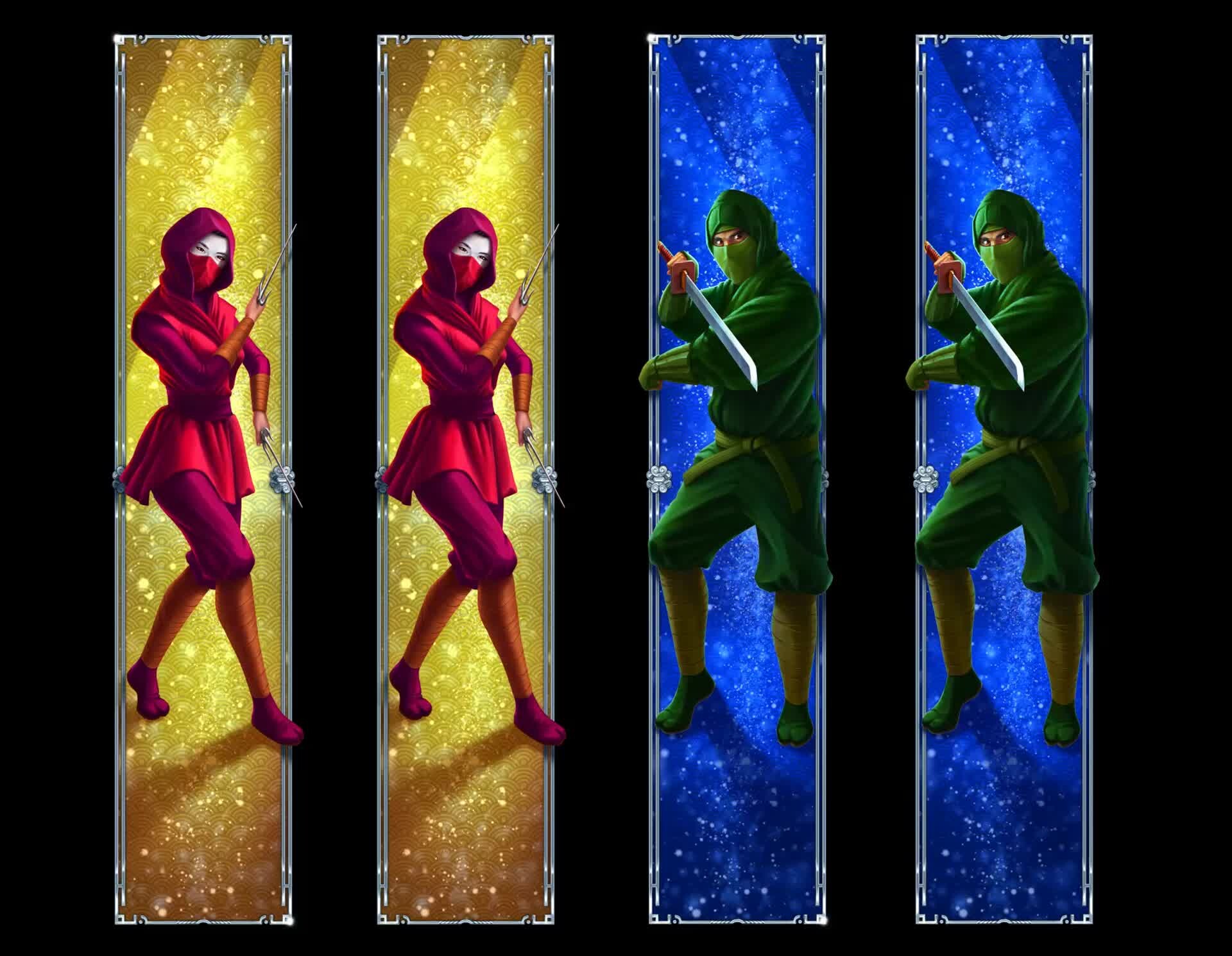 ArtStation - Win & Lose Animation for the Japanese themed slot machine