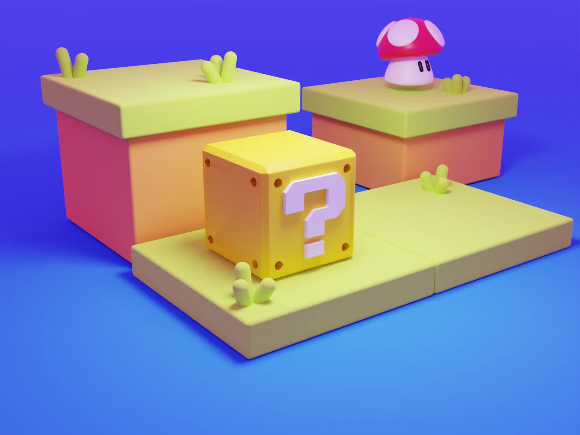ArtStation - Question Block Animation - Mario FanArt