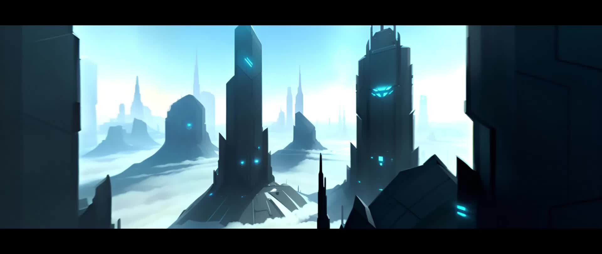 ArtStation - Skybox Game Art for fight on top of platform.