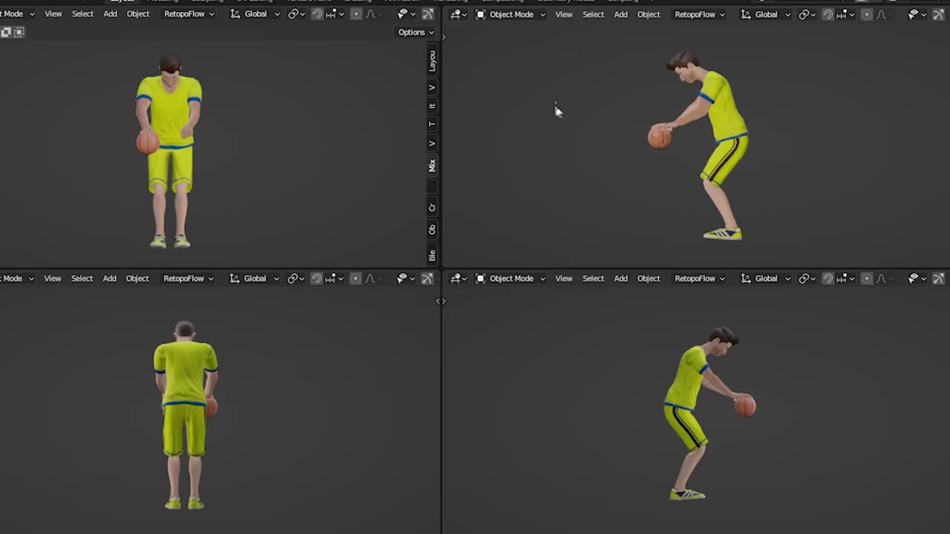 ArtStation - 3D Character Animation | Basket ball dribble