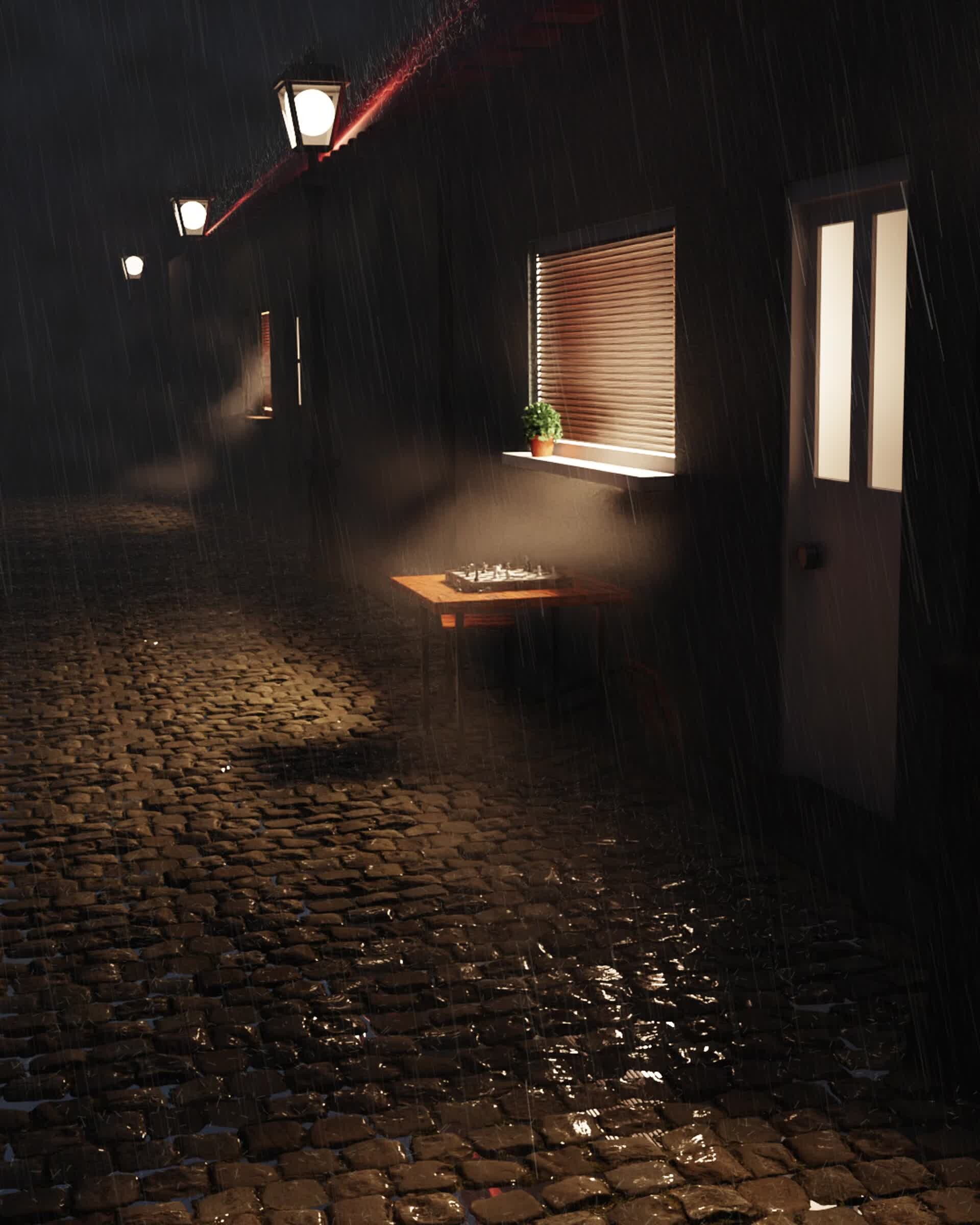 ArtStation - Rainy Street