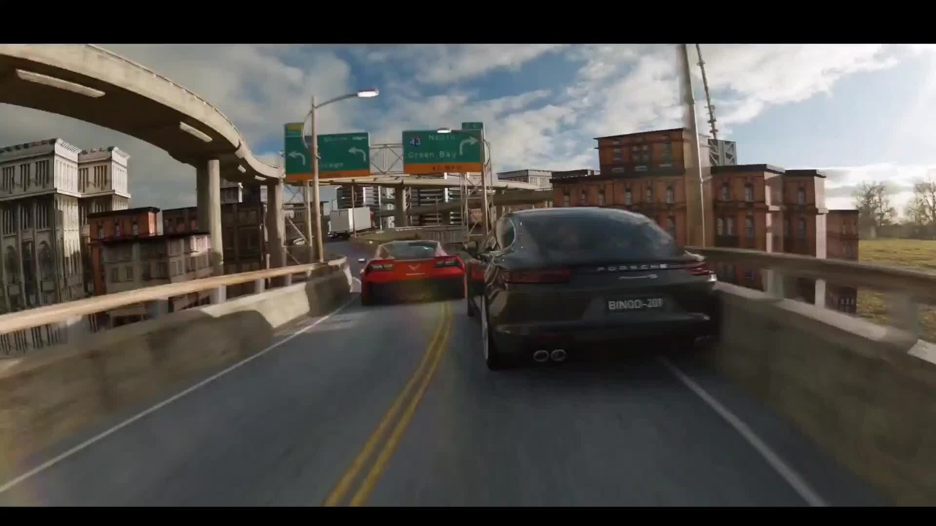 ArtStation - 3d car chase scene