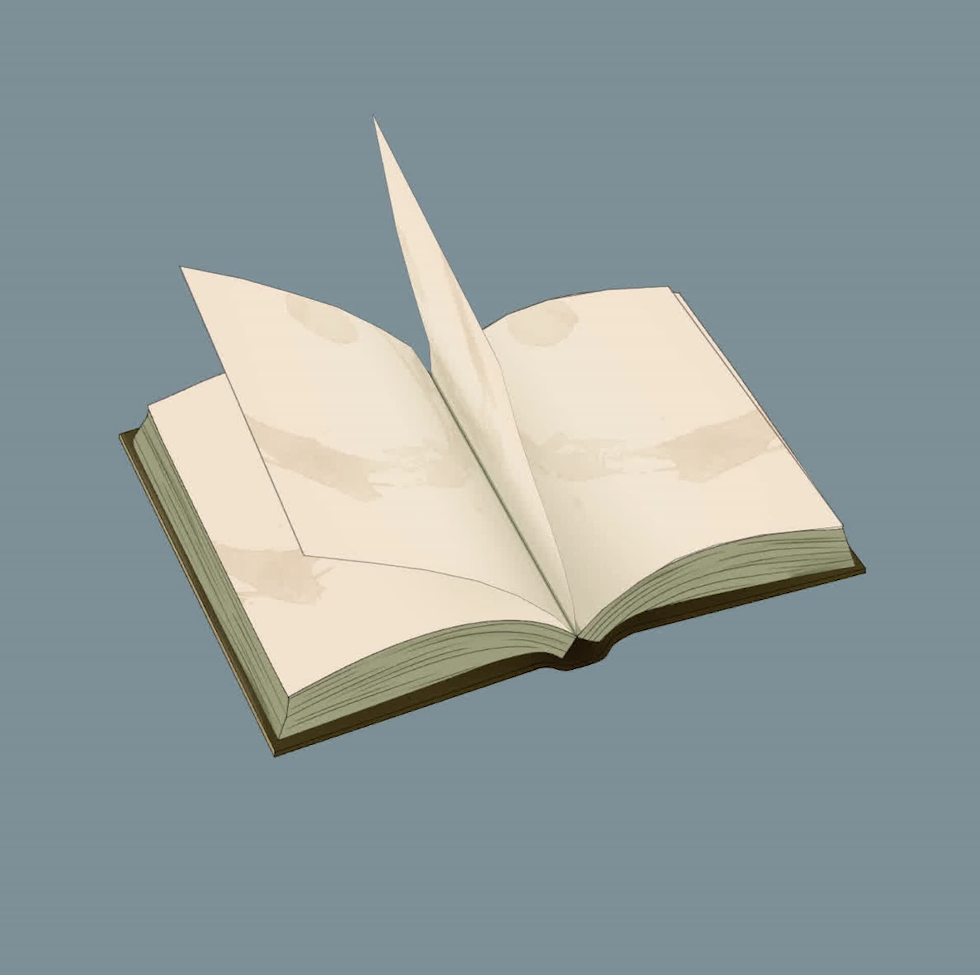 ArtStation - Spine 2D book animation (personal)