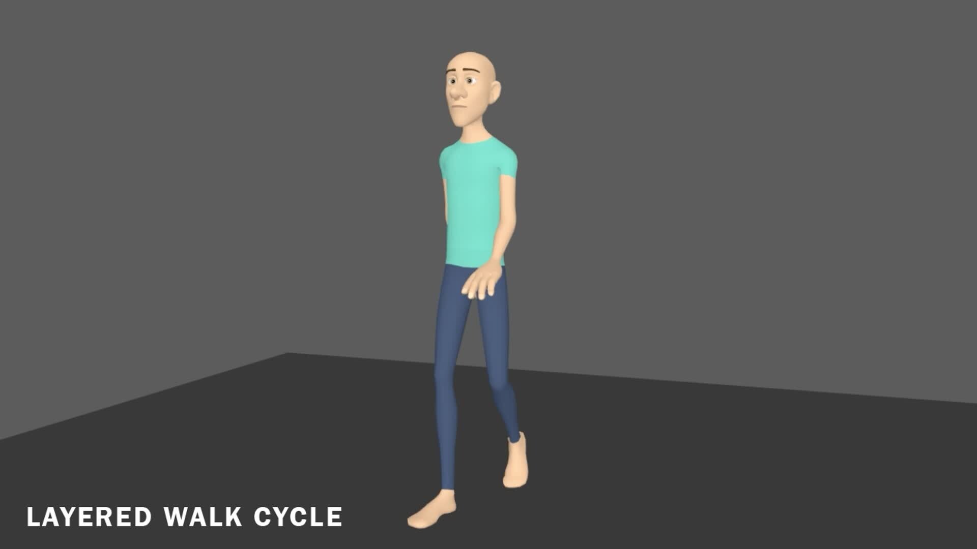 ArtStation - 3D Layered Walk Cycle - Character Animation