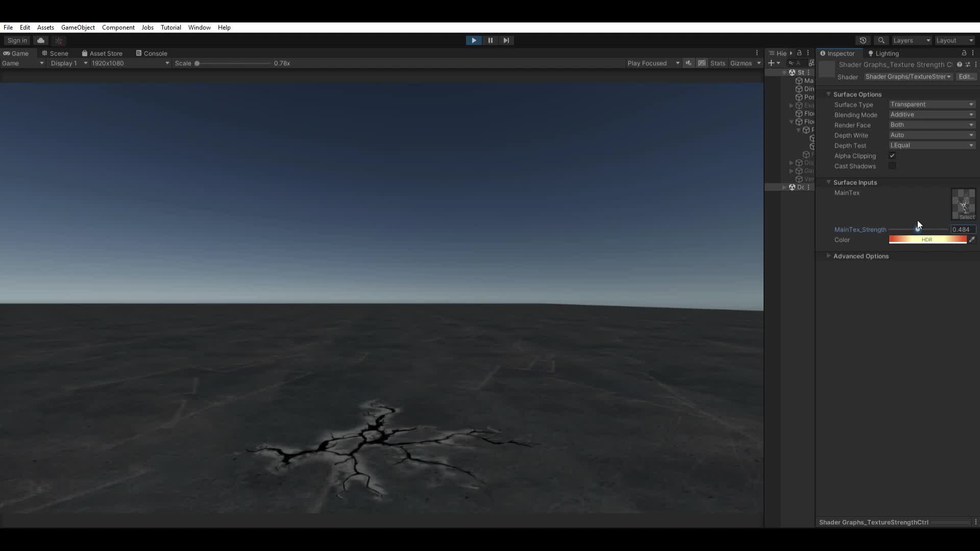 ArtStation - Texture’s strength control- ShaderGraph