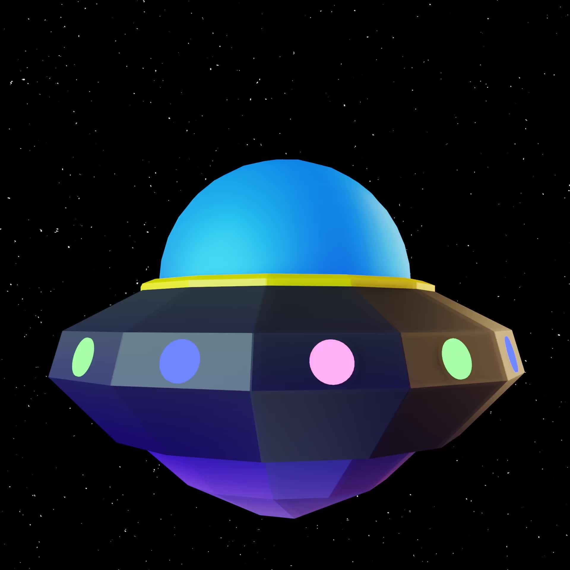 ArtStation - Low Poly UFO