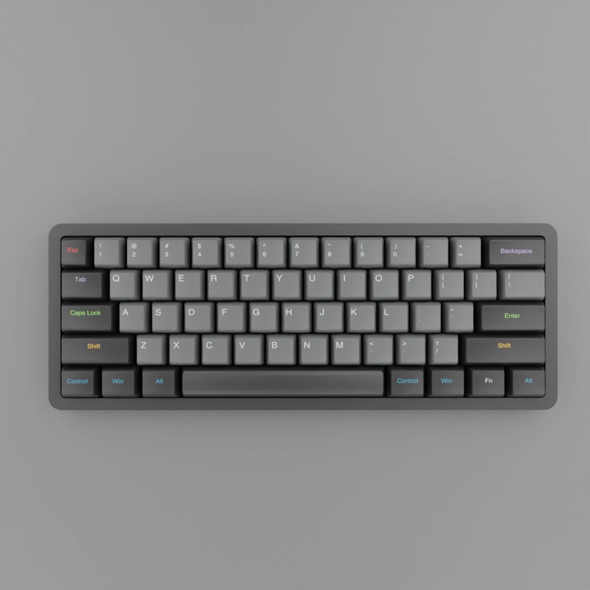 ArtStation - 60 Percent Compact Mechanical Keyboard 3D model