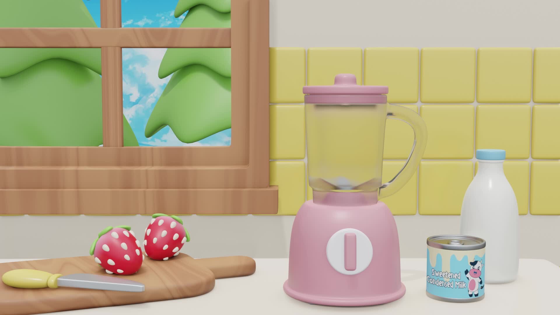 ArtStation - Strawberry Smoothie