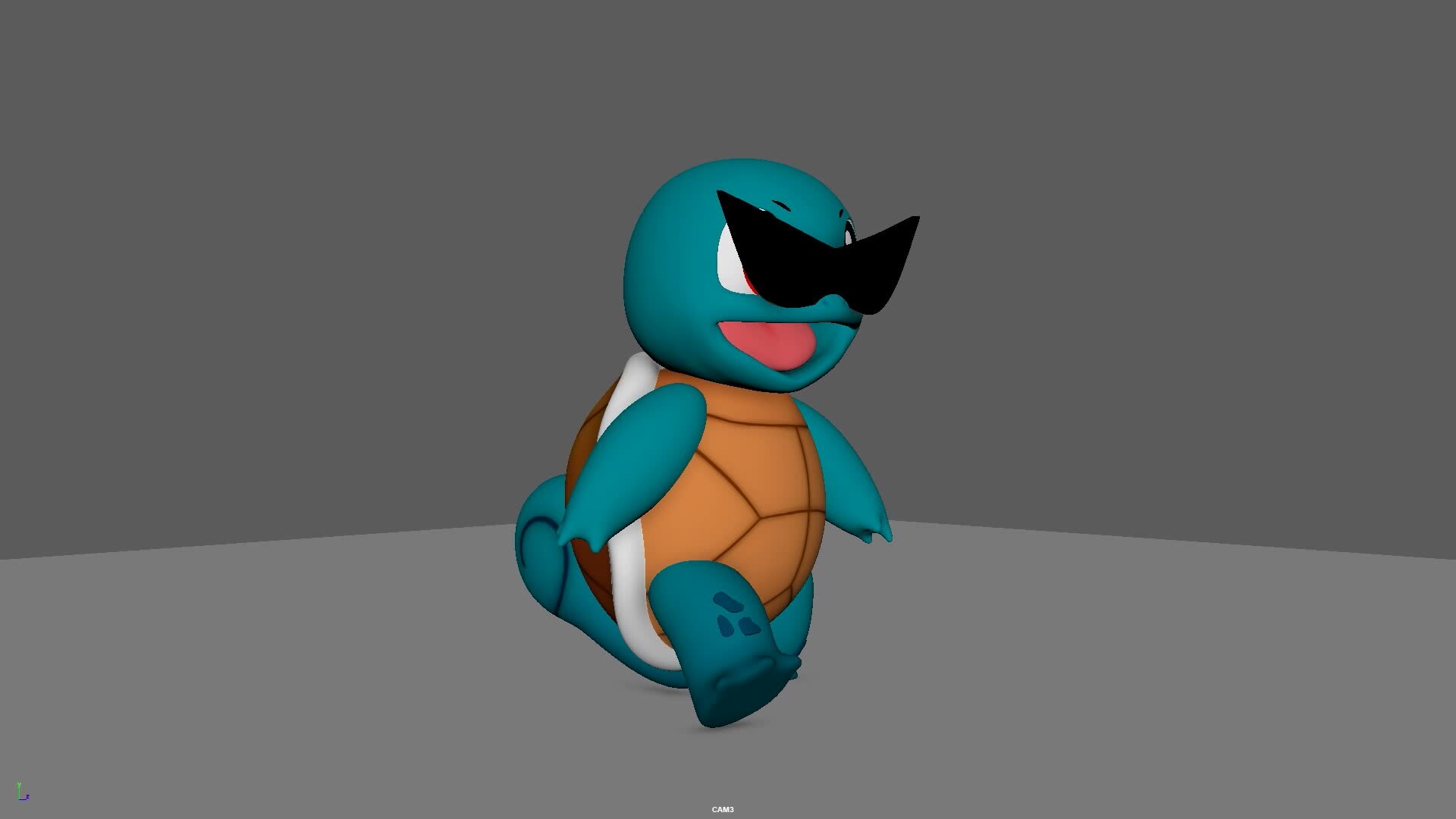 ArtStation - Squirtle Walk Cycle