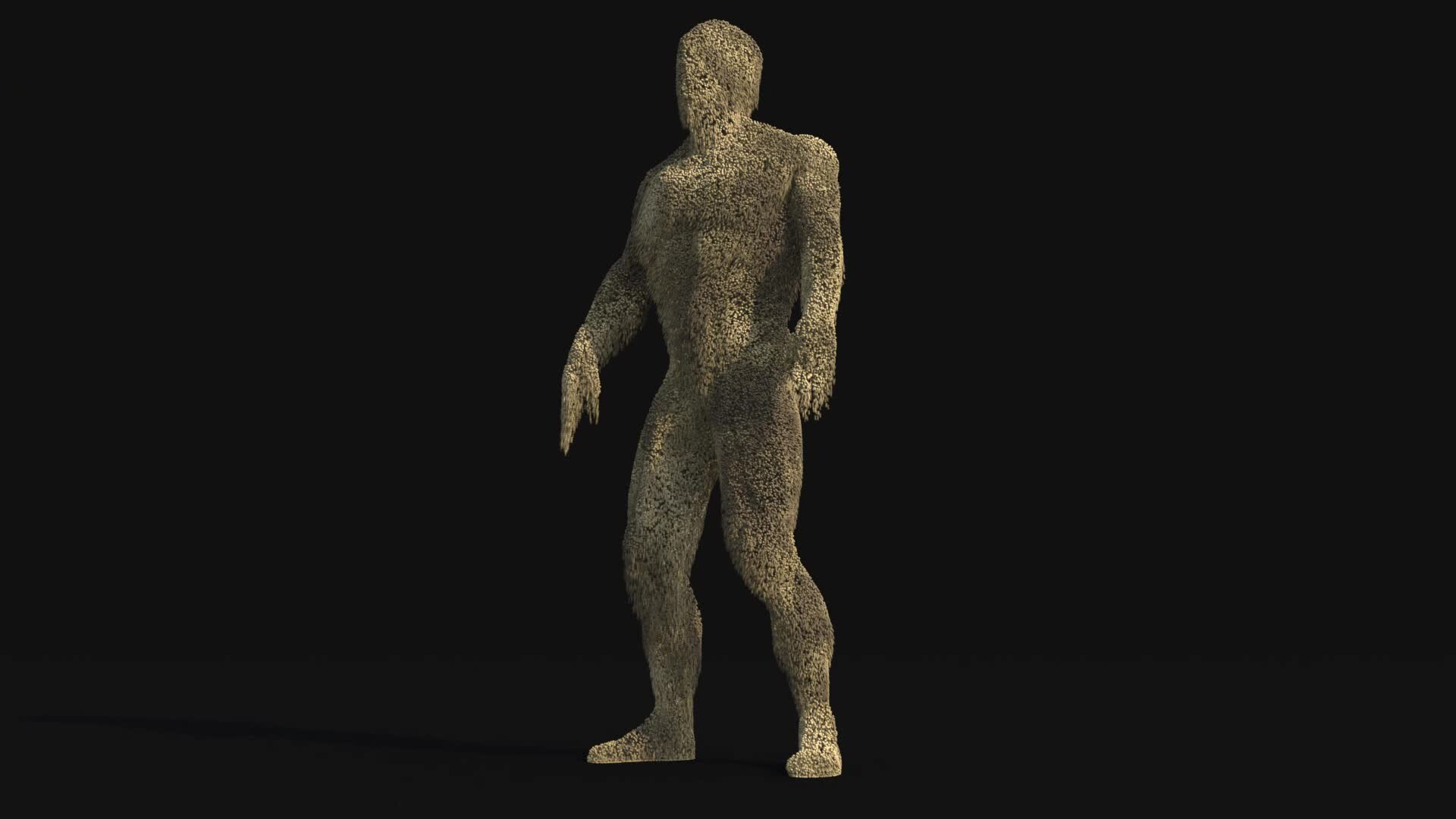ArtStation - Sand Man - Houdini Particle Simulation