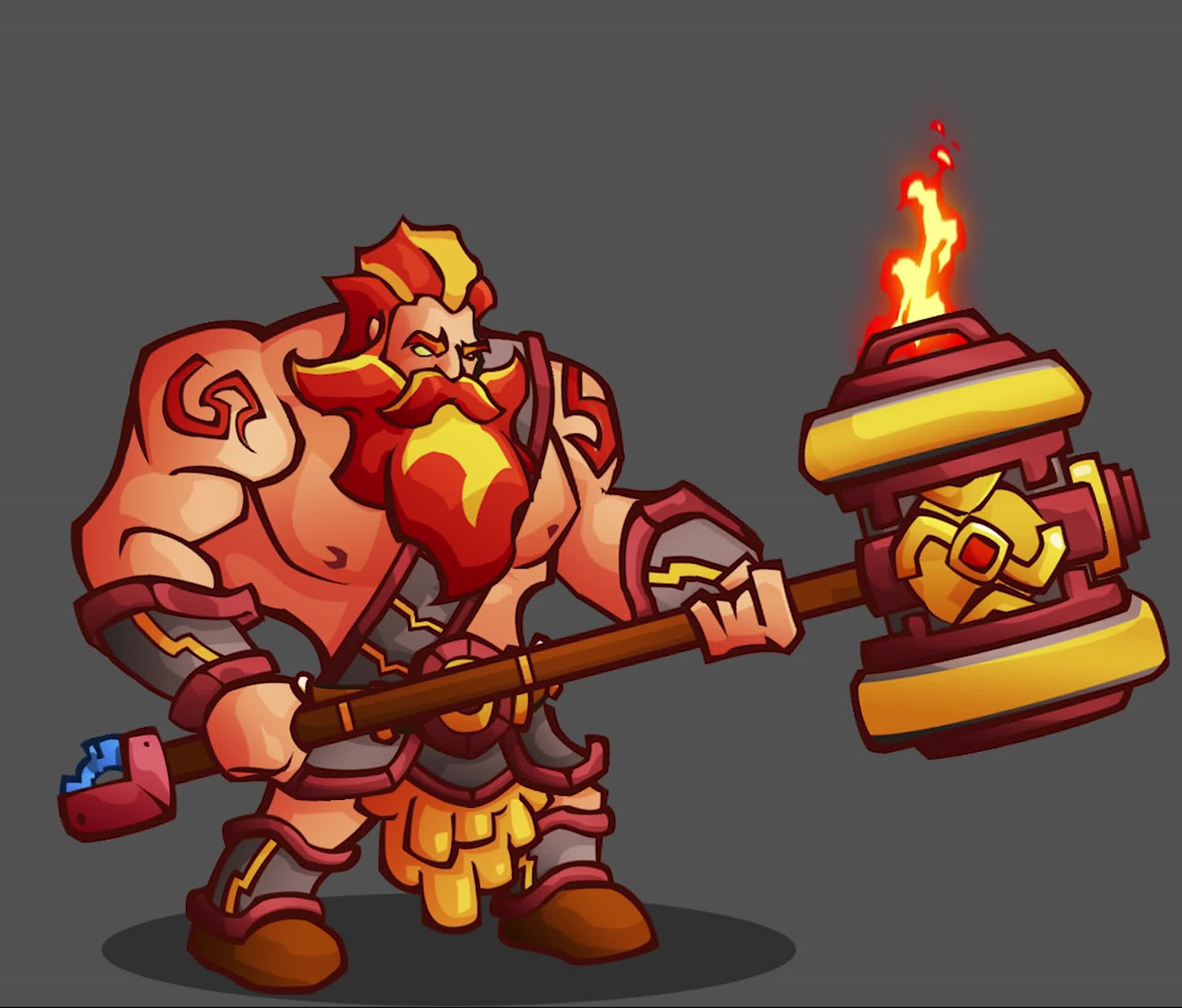 ArtStation - Hephaestus (Spine 2D Animation)