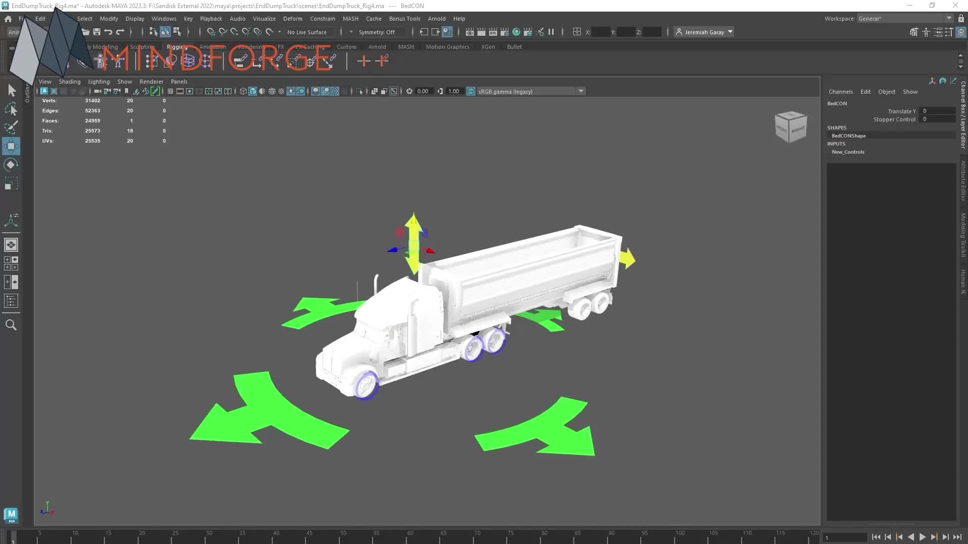 ArtStation - End Dump Truck Rig