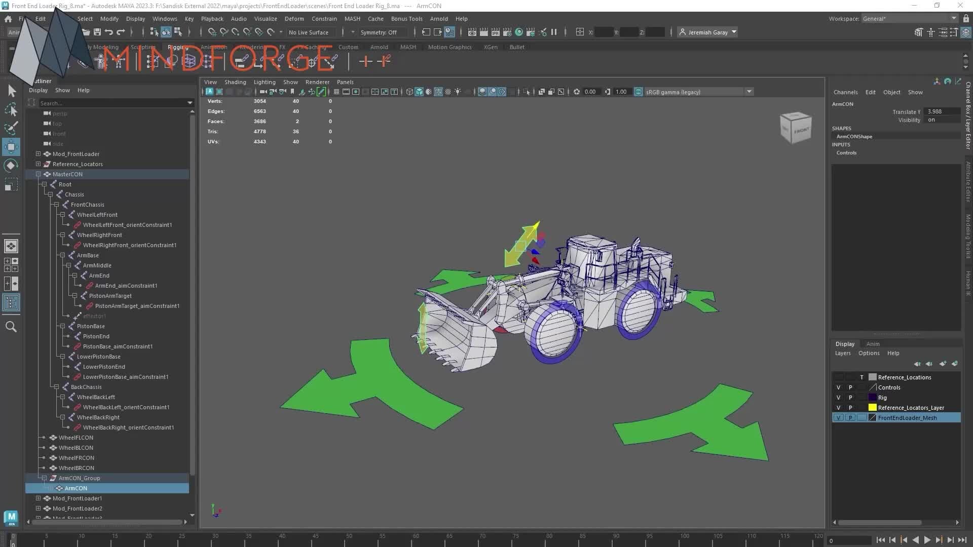 ArtStation - Front End Loader Rig