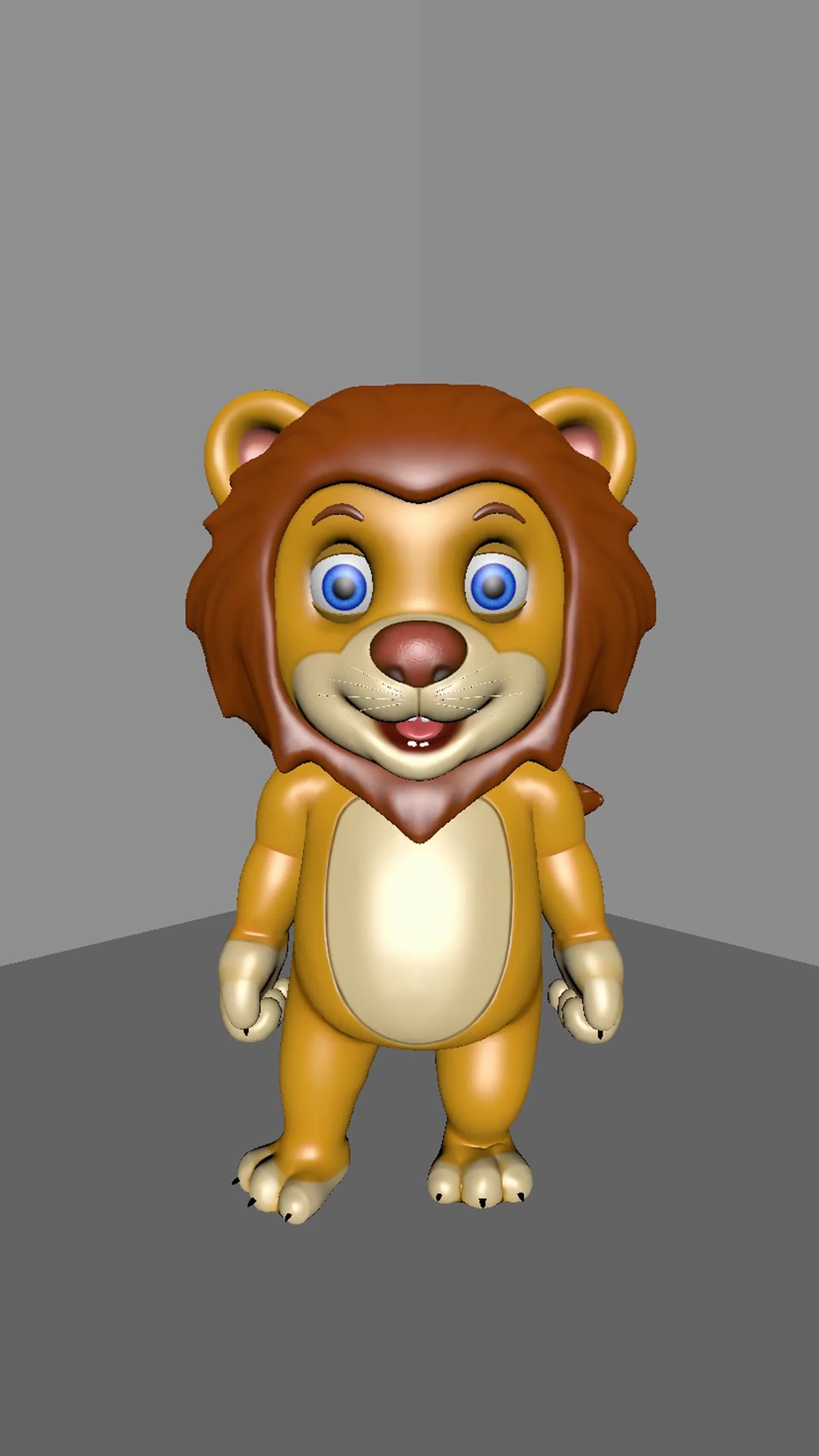 ArtStation - Roaring Majesty: 3D Lion Model with Rigging and Various ...