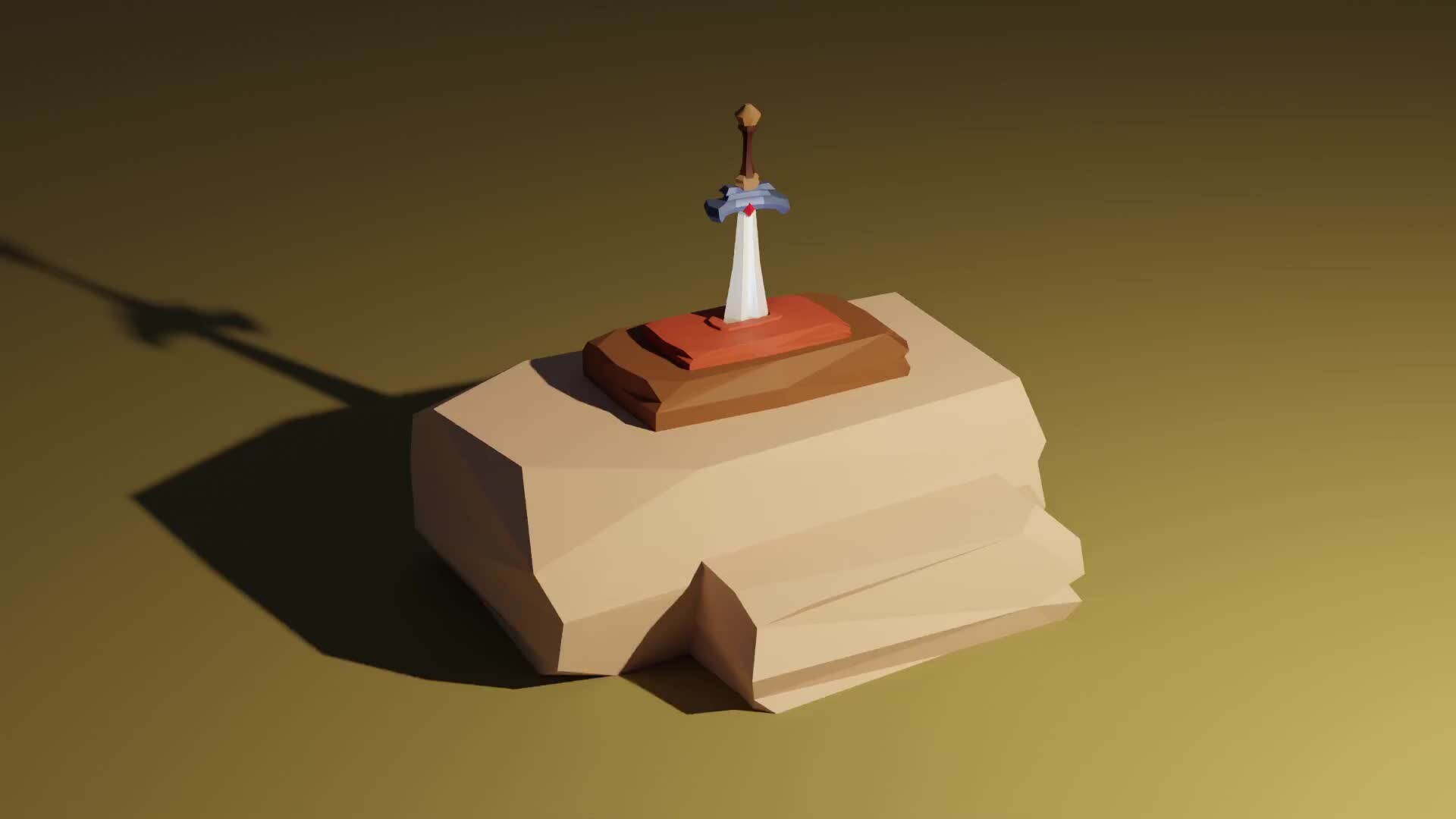 ArtStation - Mythical Sword - (Low Poly)