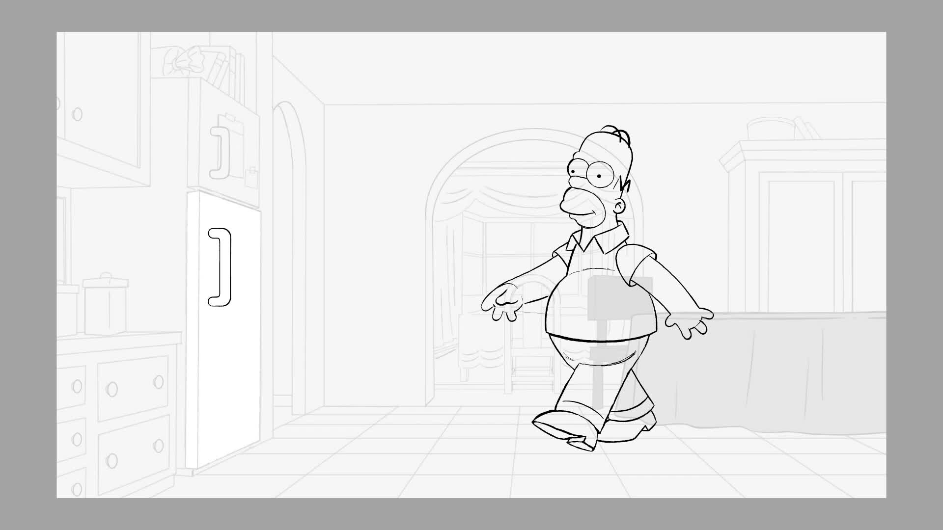 ArtStation - Homer Simpson 2D Animation