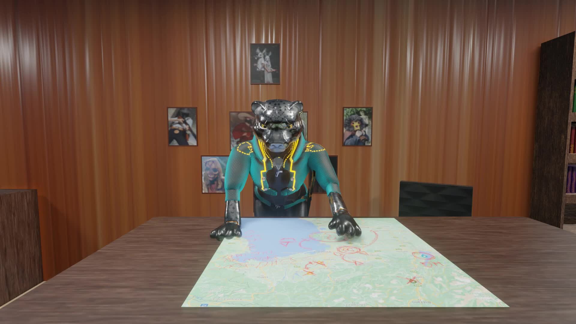 ArtStation - Katlia, The Cyber-Snowleopard. Animation