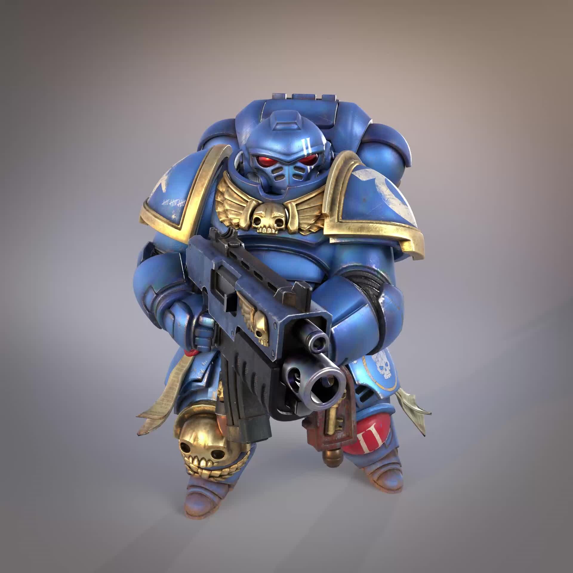 ArtStation - Space Marine 40K Texture & Material Study