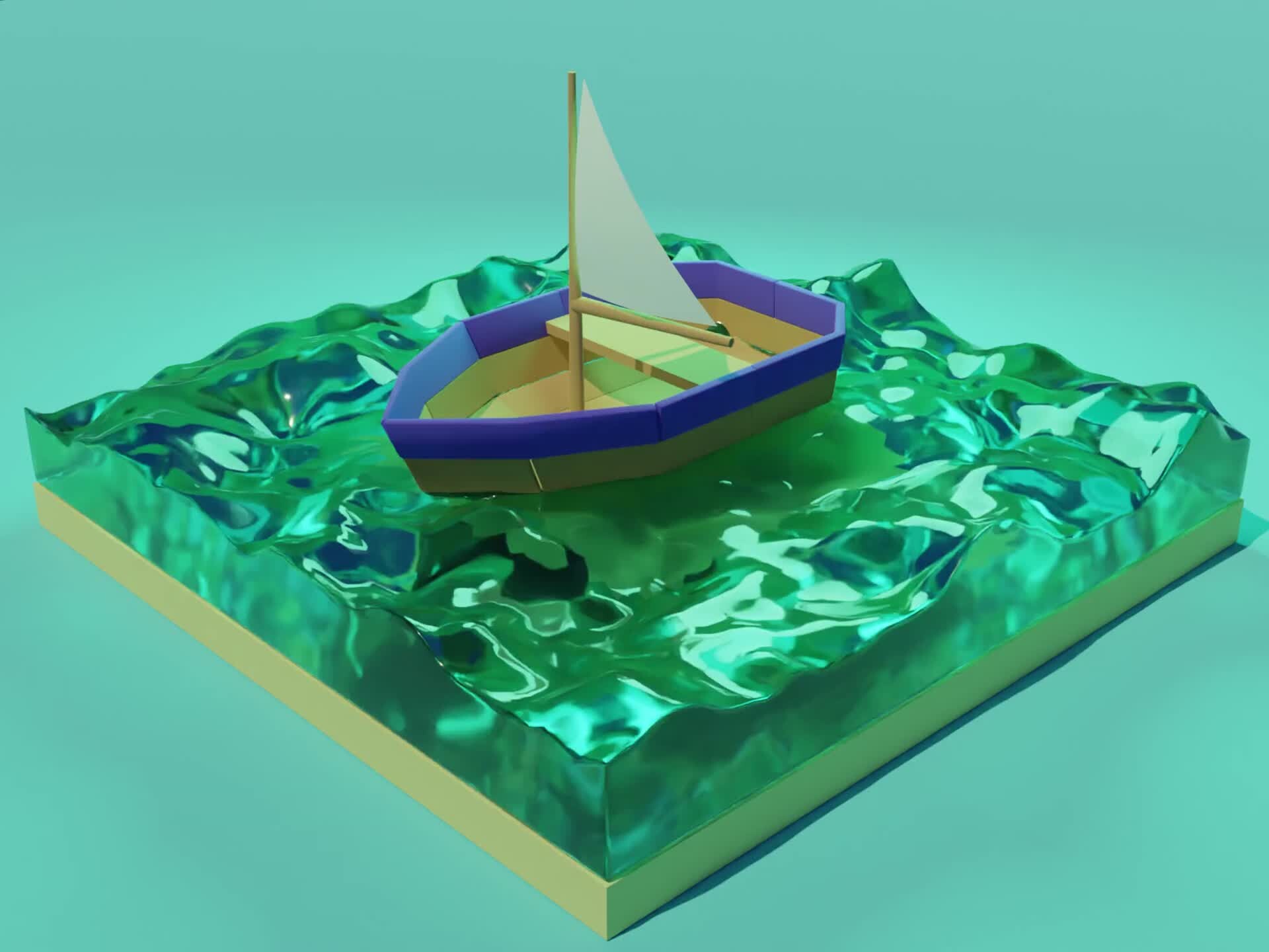 ArtStation - Animated Boat