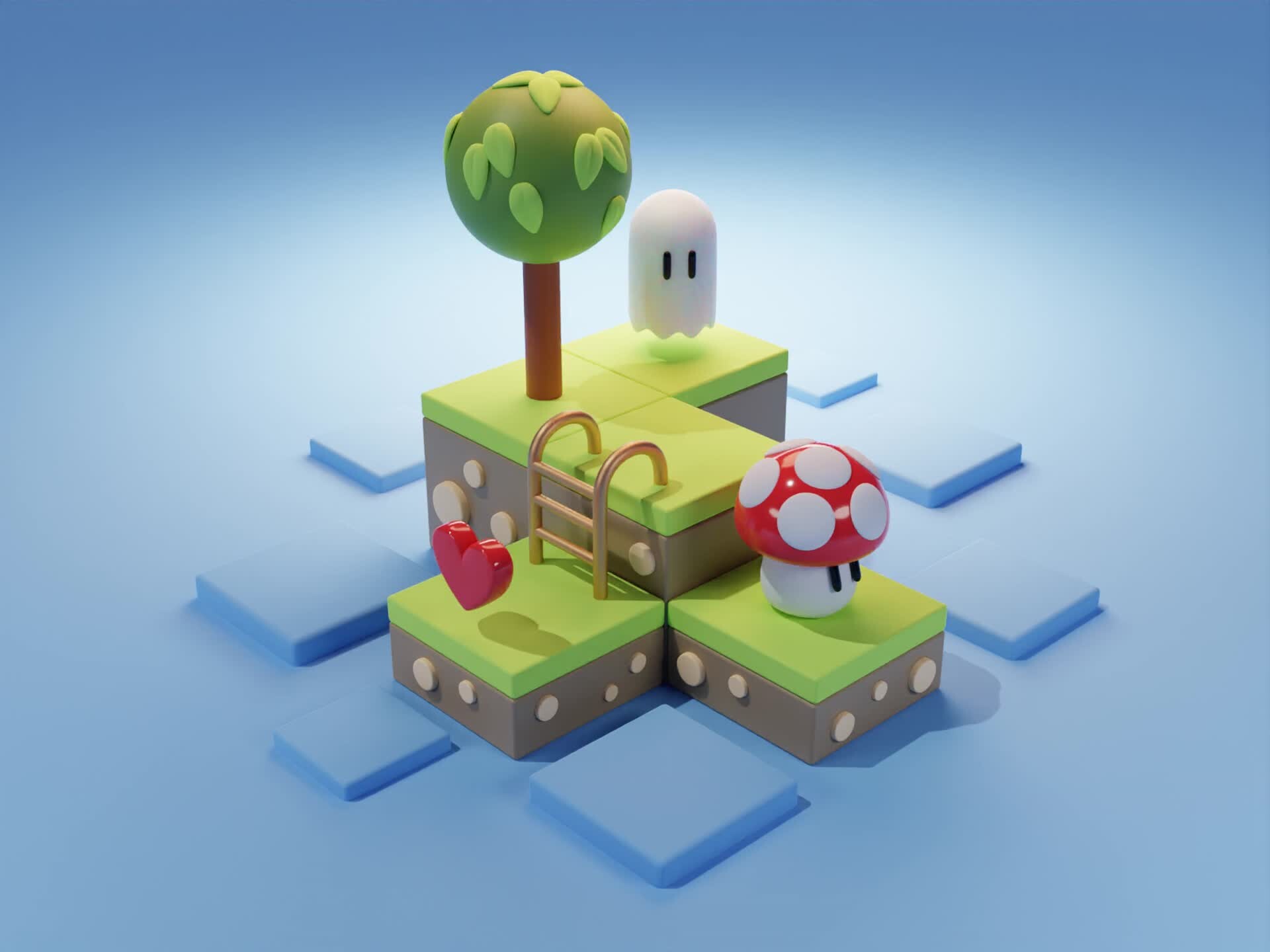 ArtStation - Basic Game Animation Scene