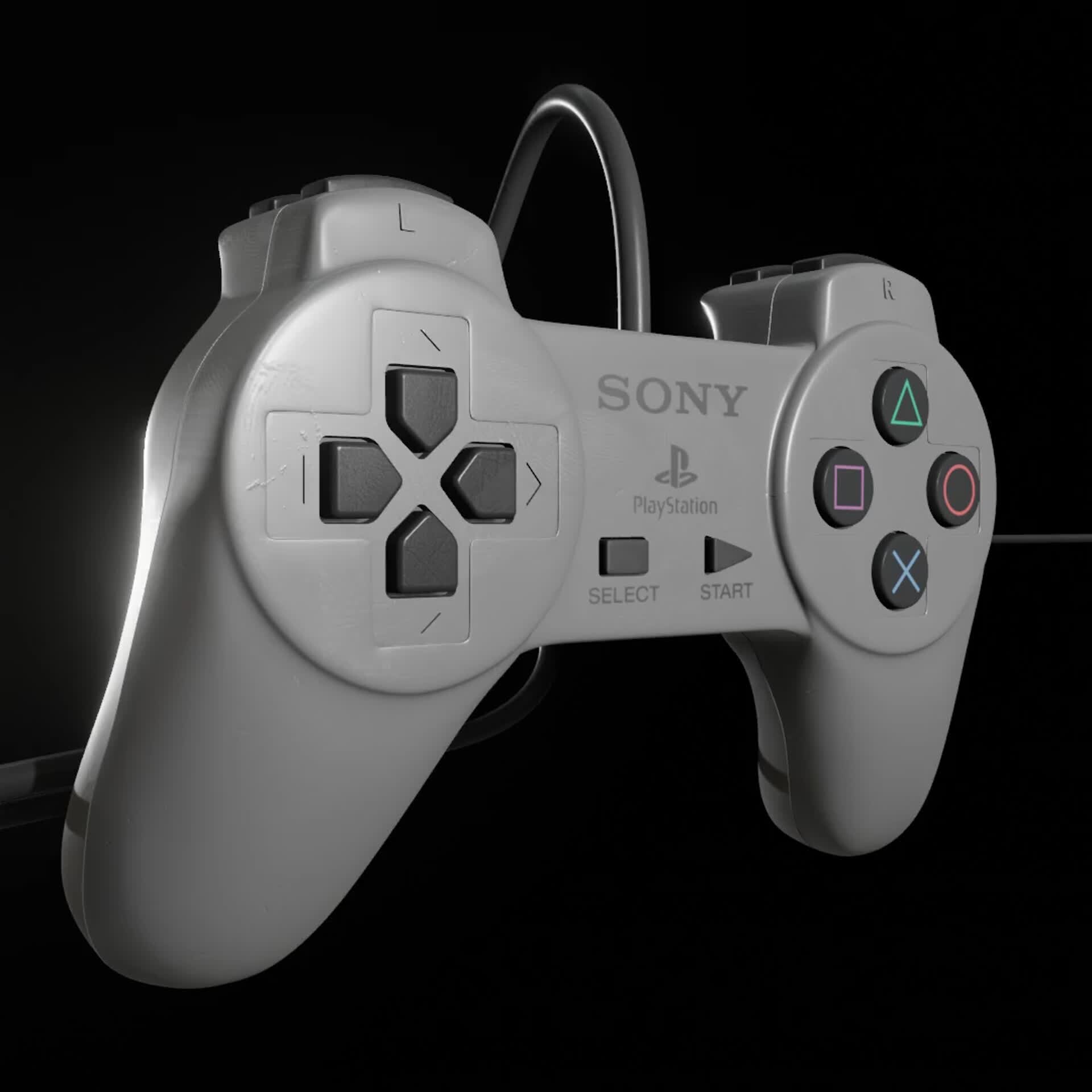 ArtStation - Playstation 1 Controller
