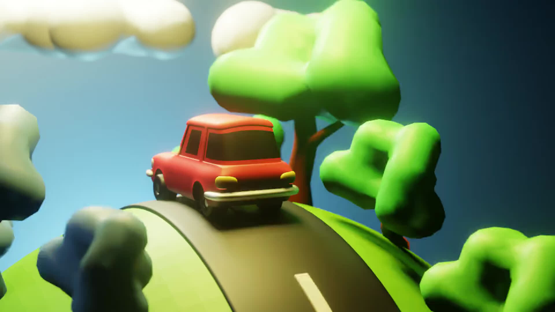 ArtStation - Low Poly Car Animation