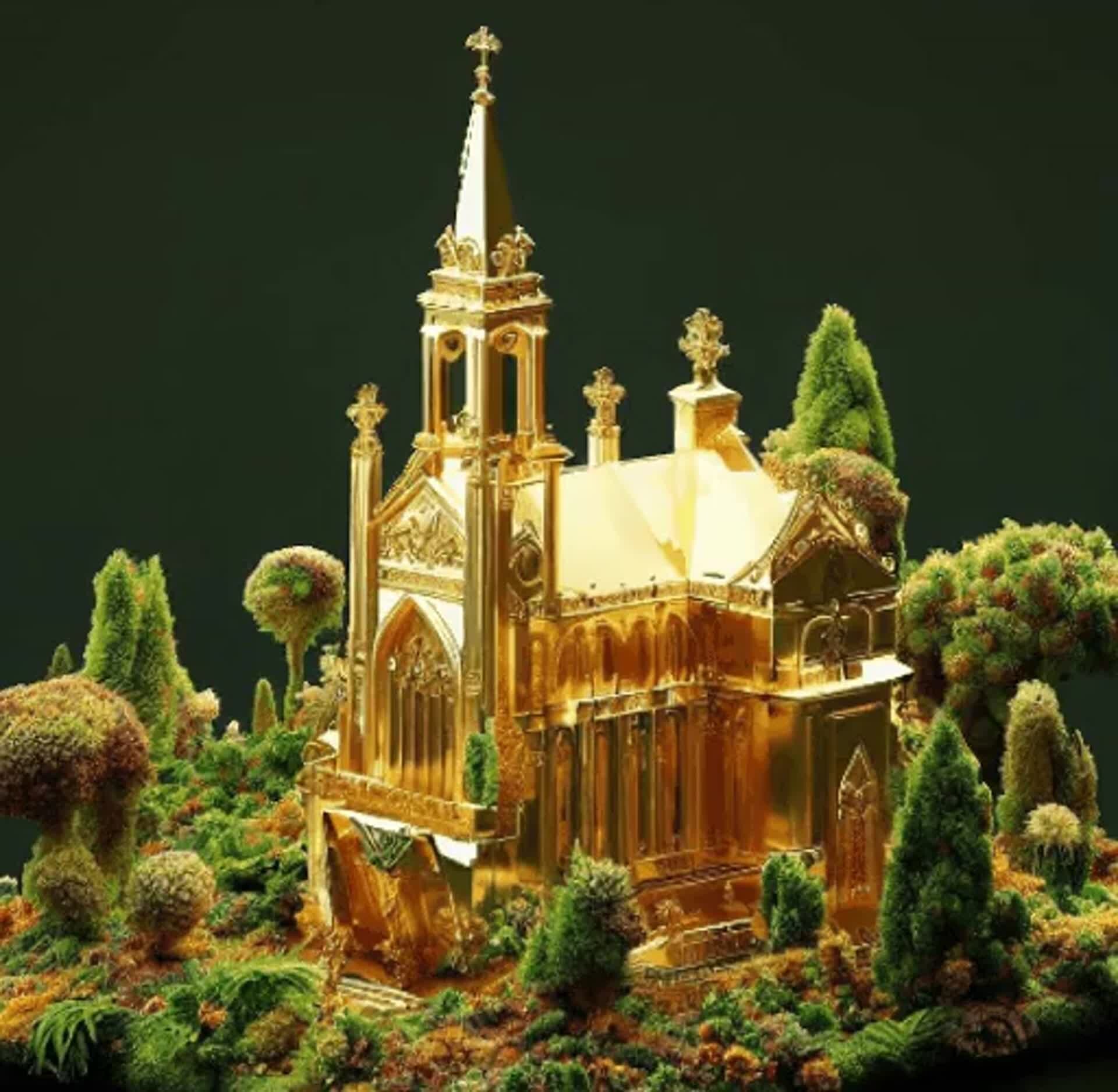 ArtStation - Gold church