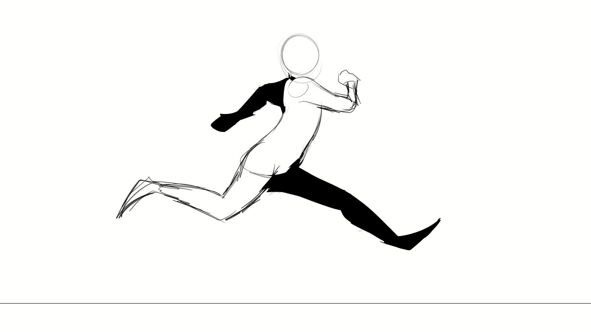 ArtStation - Run - Sketch animation