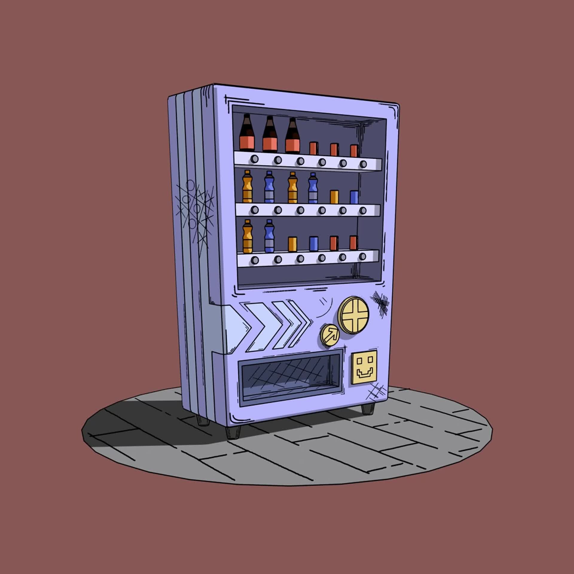 ArtStation - Vending machine with drinks