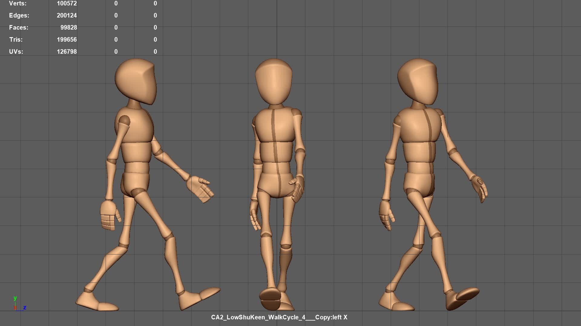 ArtStation - 3D Walk Cycle & Walk Forward & Jump Animation