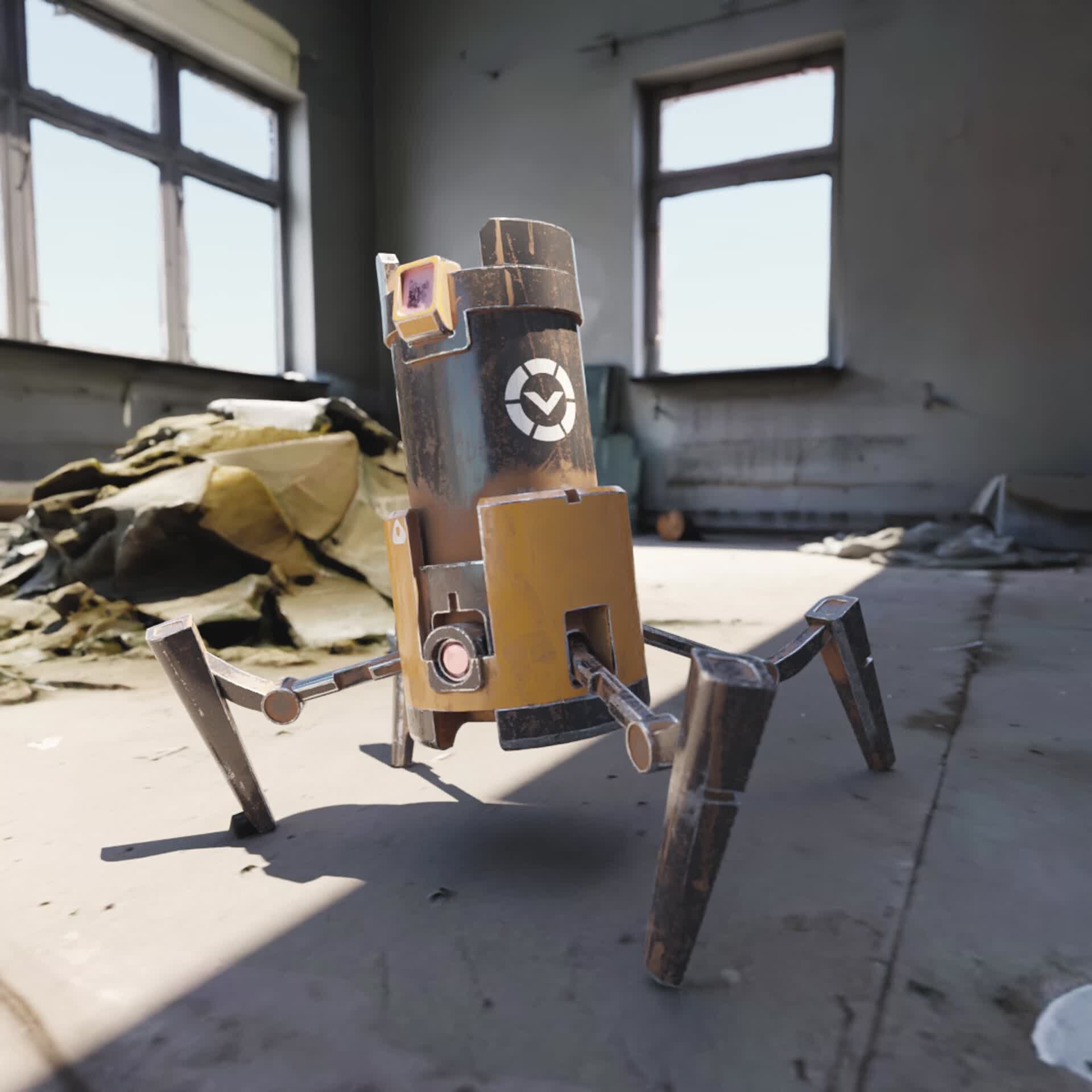 ArtStation - Small robot rigging and animation