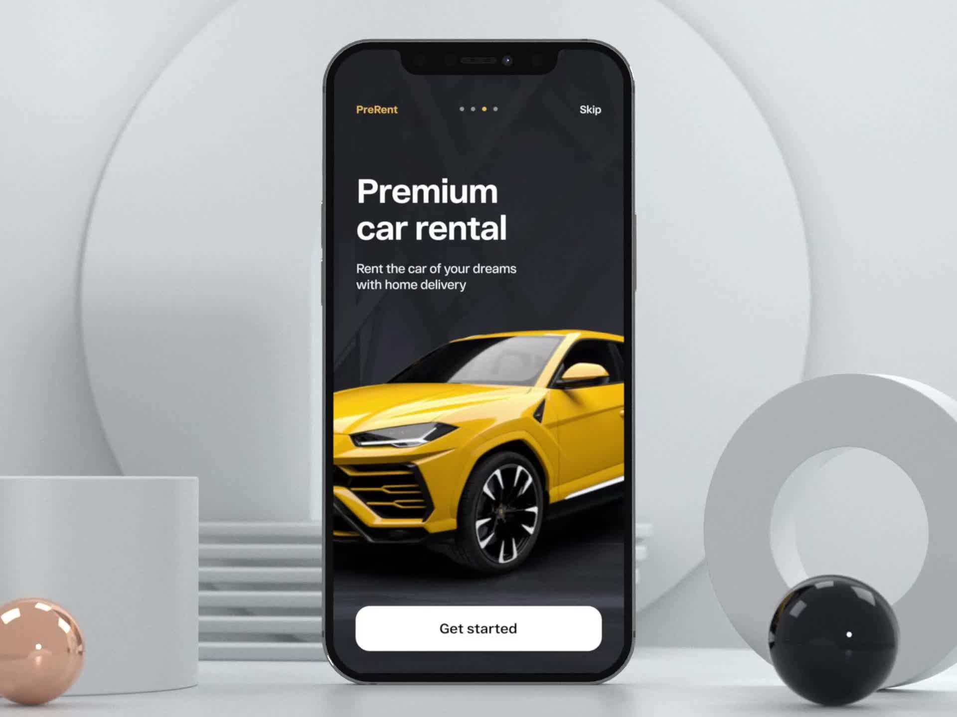 ArtStation - Car Rental App Animation Concept