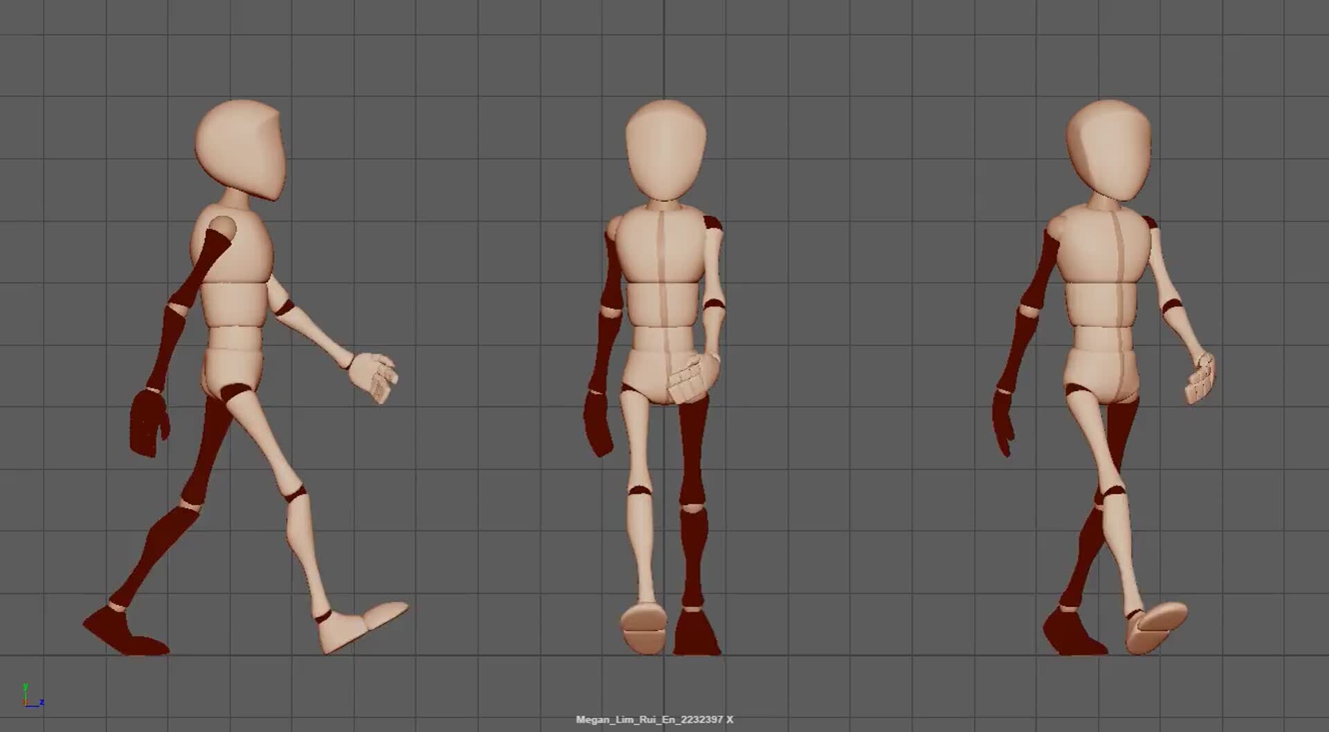 ArtStation - 3D Walk Cycle and Jump