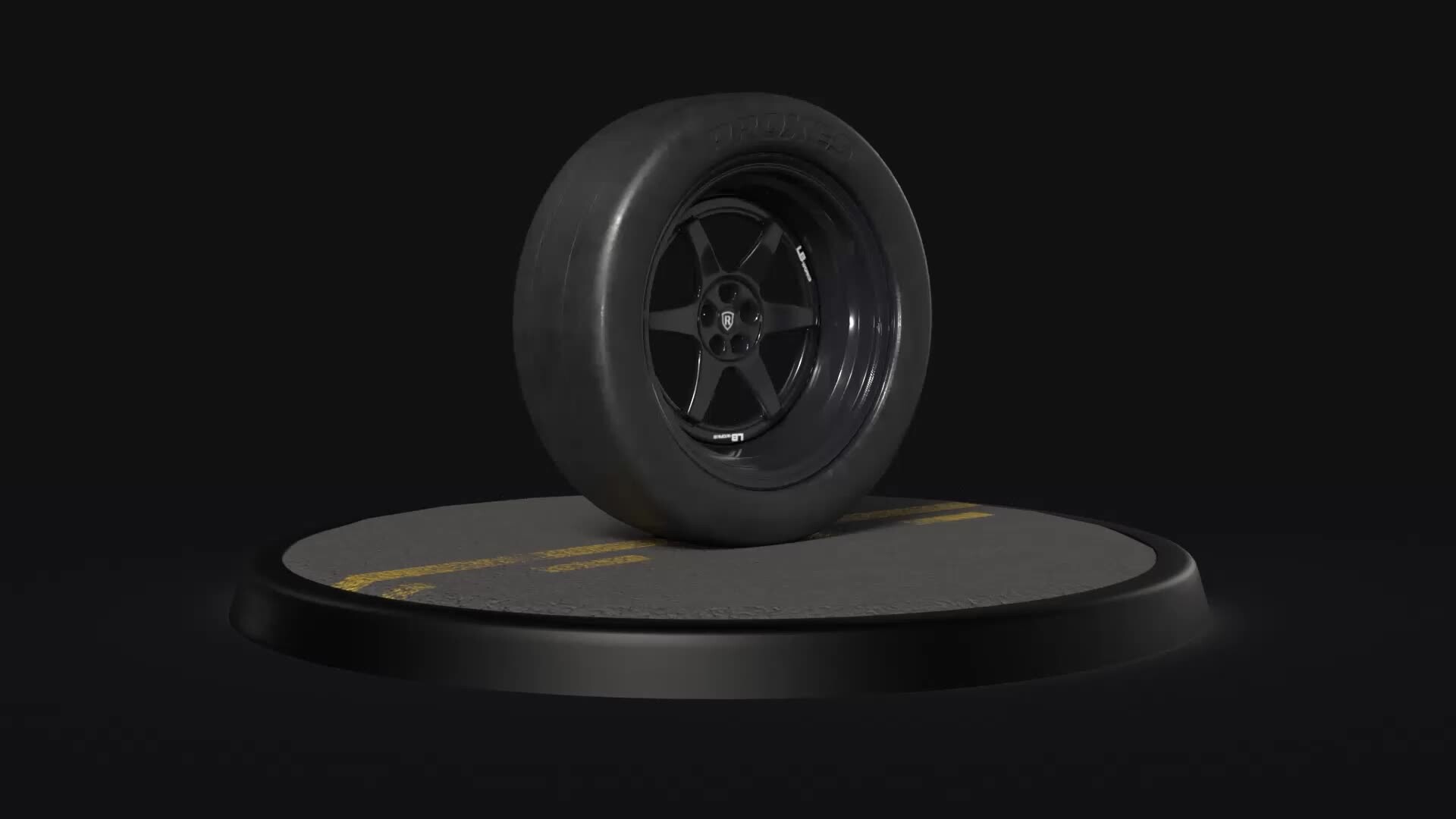ArtStation - Wheel with Racing Slick Tire