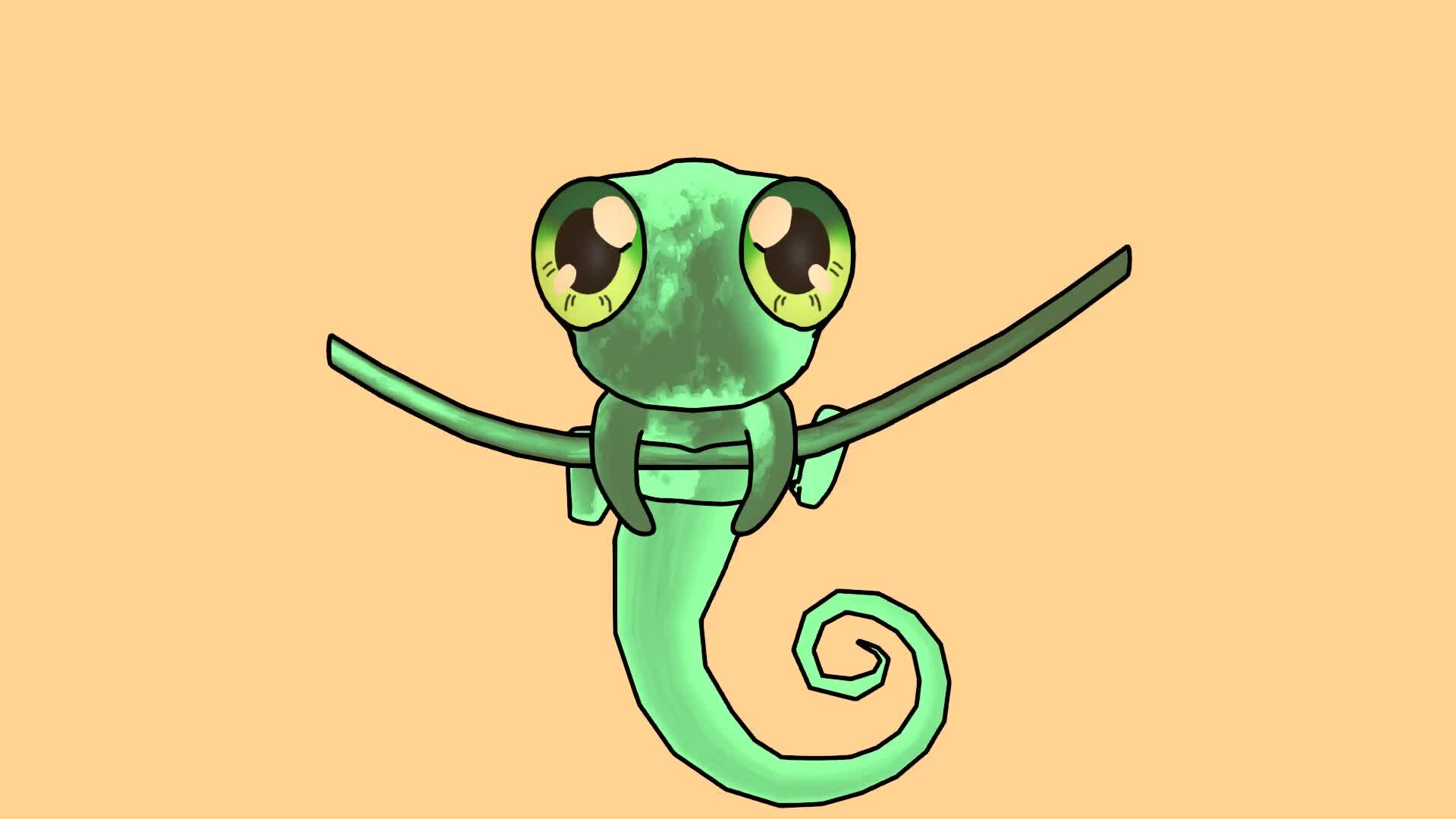 ArtStation - Lil Gecko - 3D Art inspired by original art of jessi.wolff.art