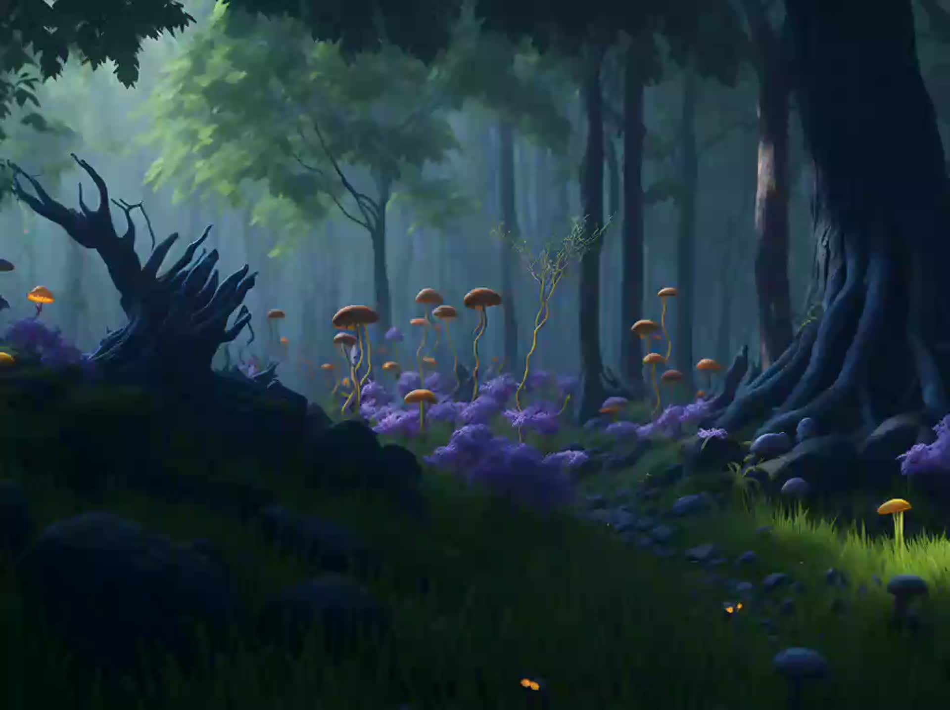 ArtStation - A fantasy forest