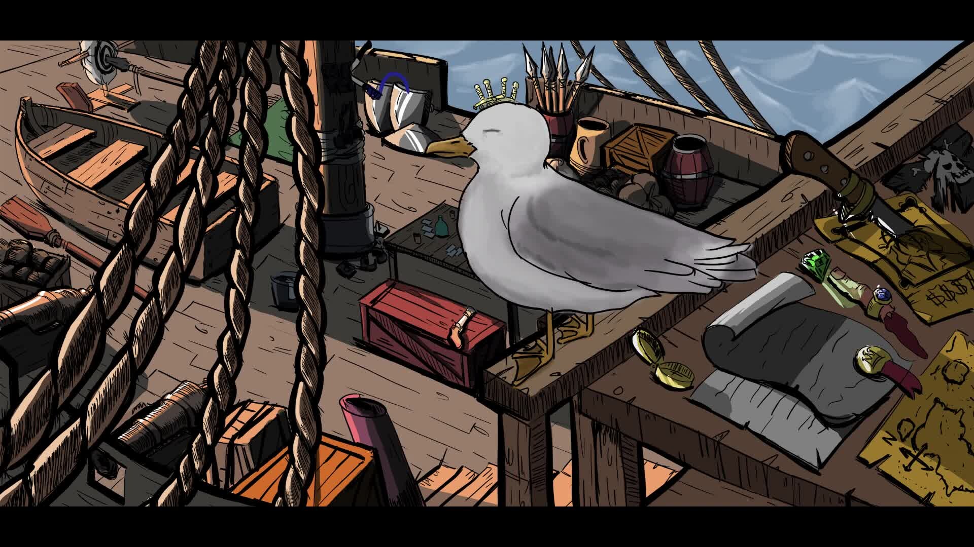 ArtStation - Boat 2D Animation Study