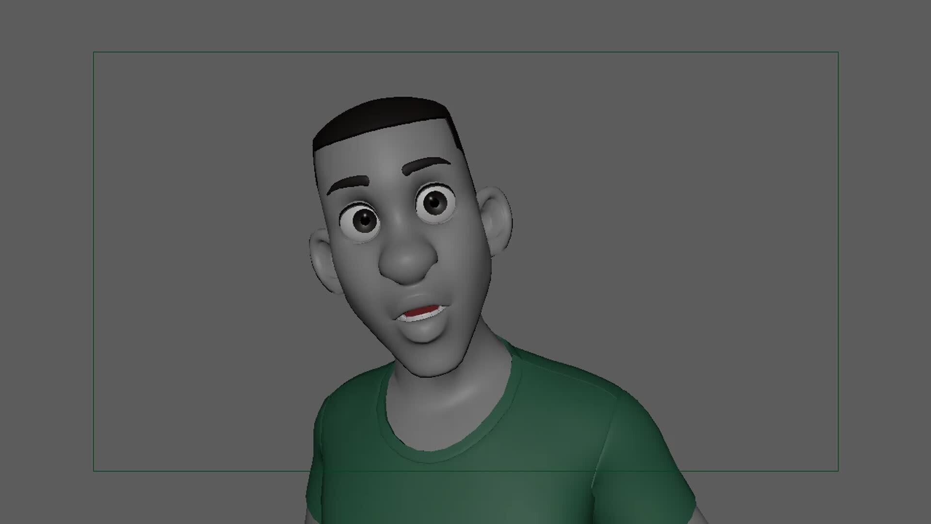 ArtStation - Surprised Facial Animation (3 sec.)