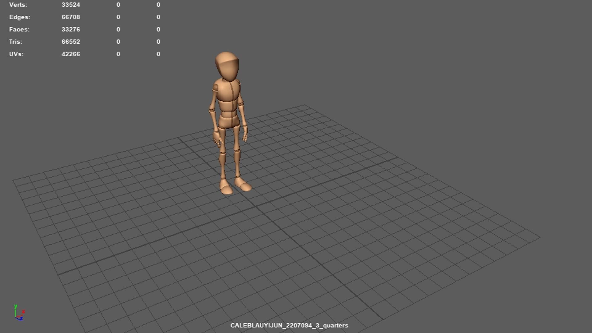 ArtStation - Animation CA2: Normal walkcycle and jump animation