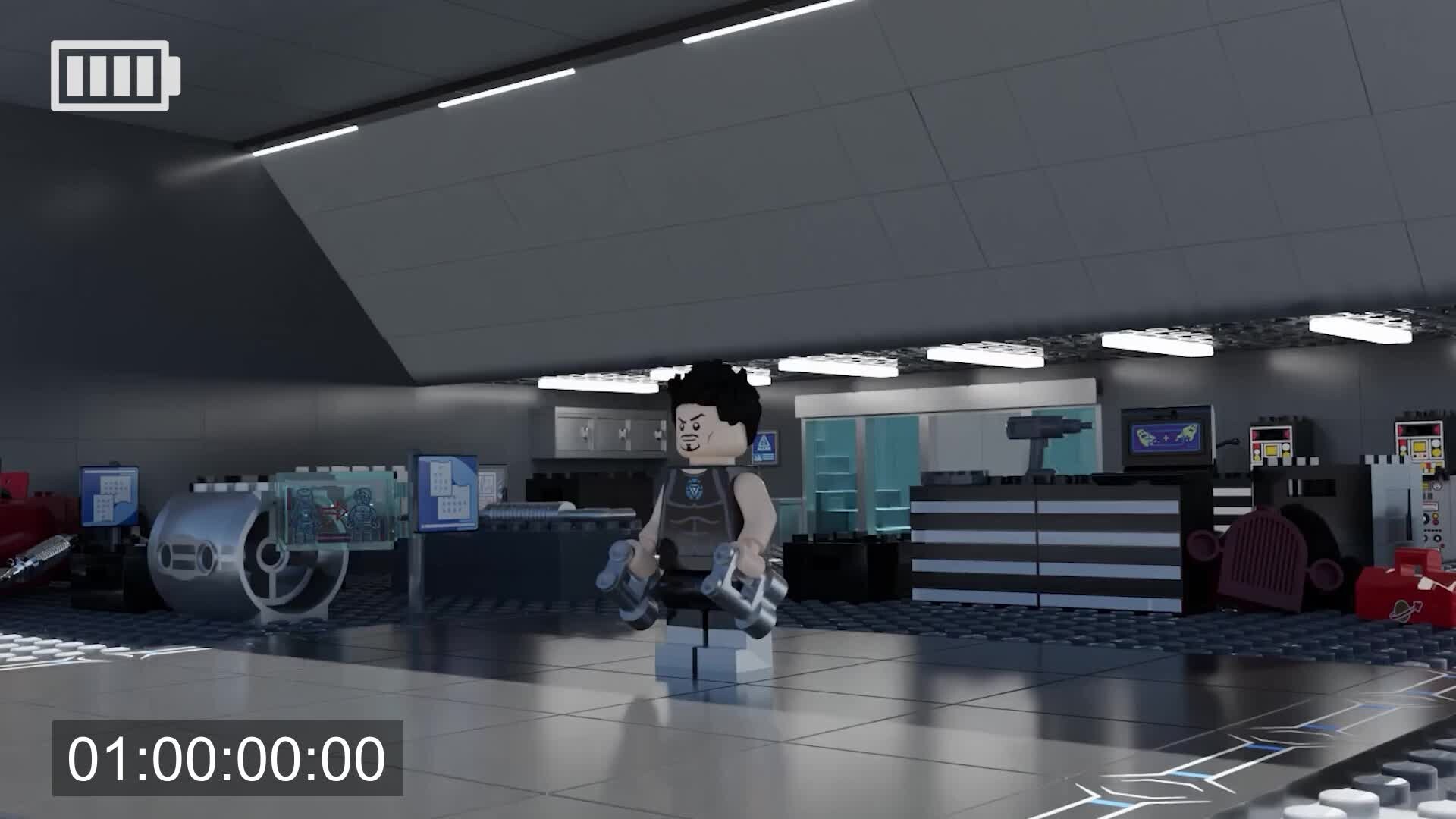 ArtStation - Lego animation of Tony stark first flight