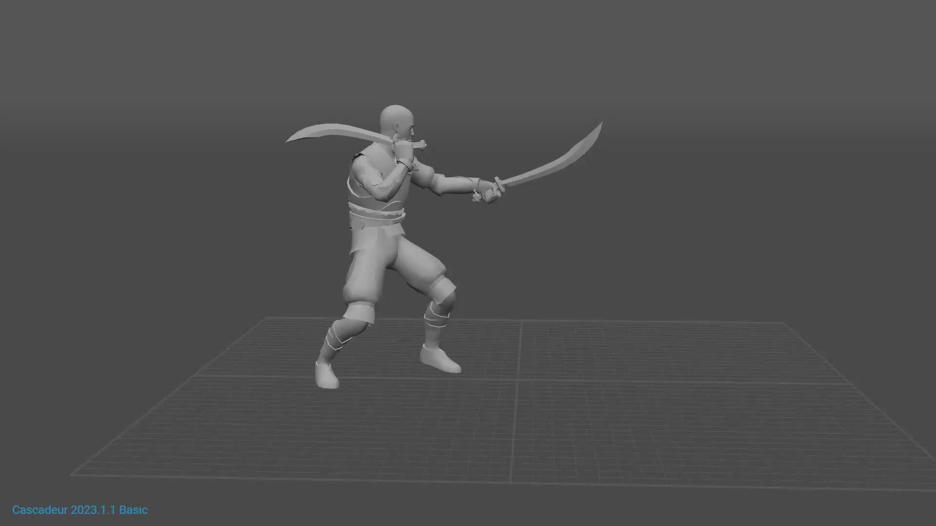 ArtStation - Two-sword fighting animation