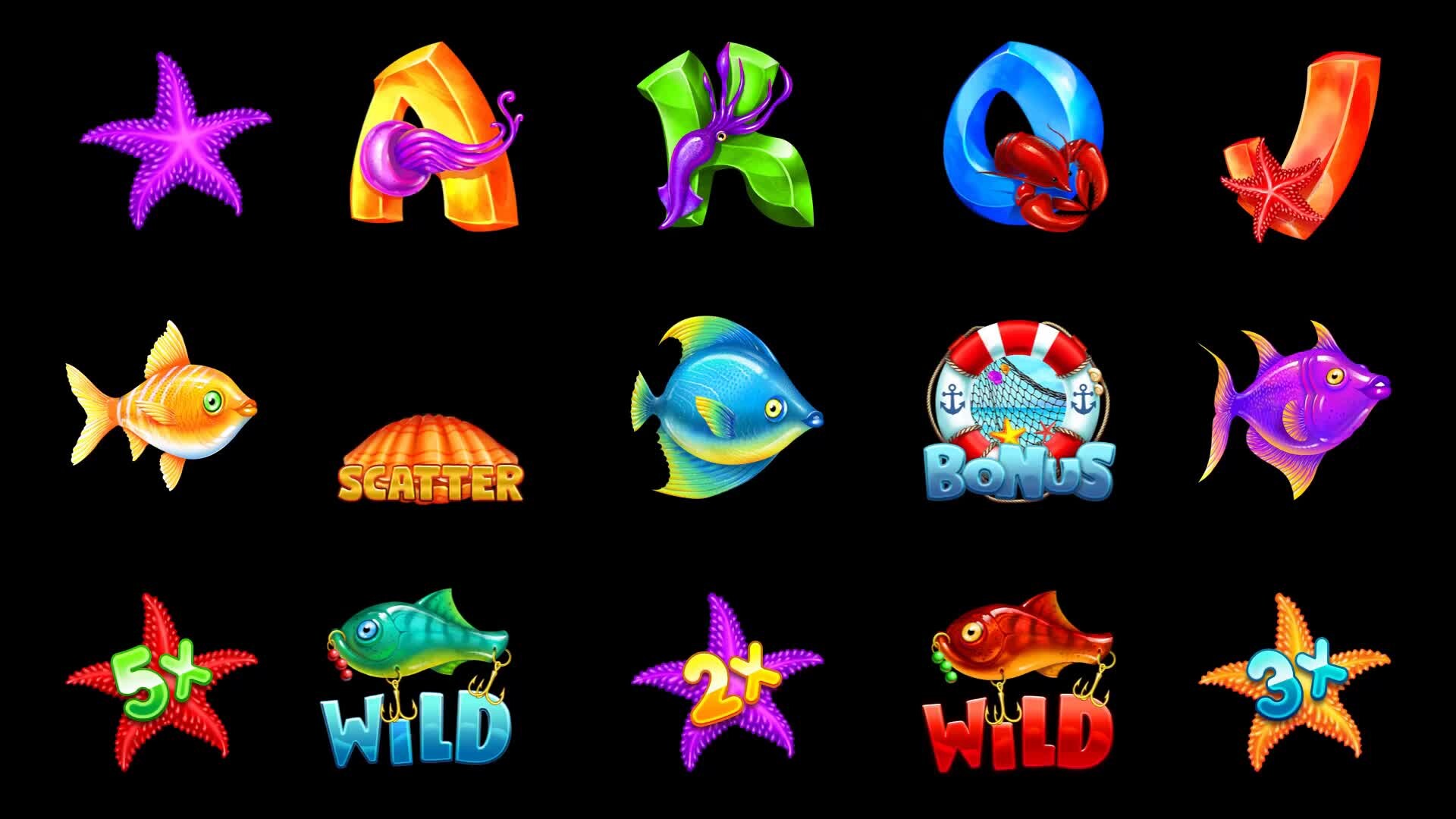 ArtStation - Set of slot symbols animation for the slot game "Lucky ...