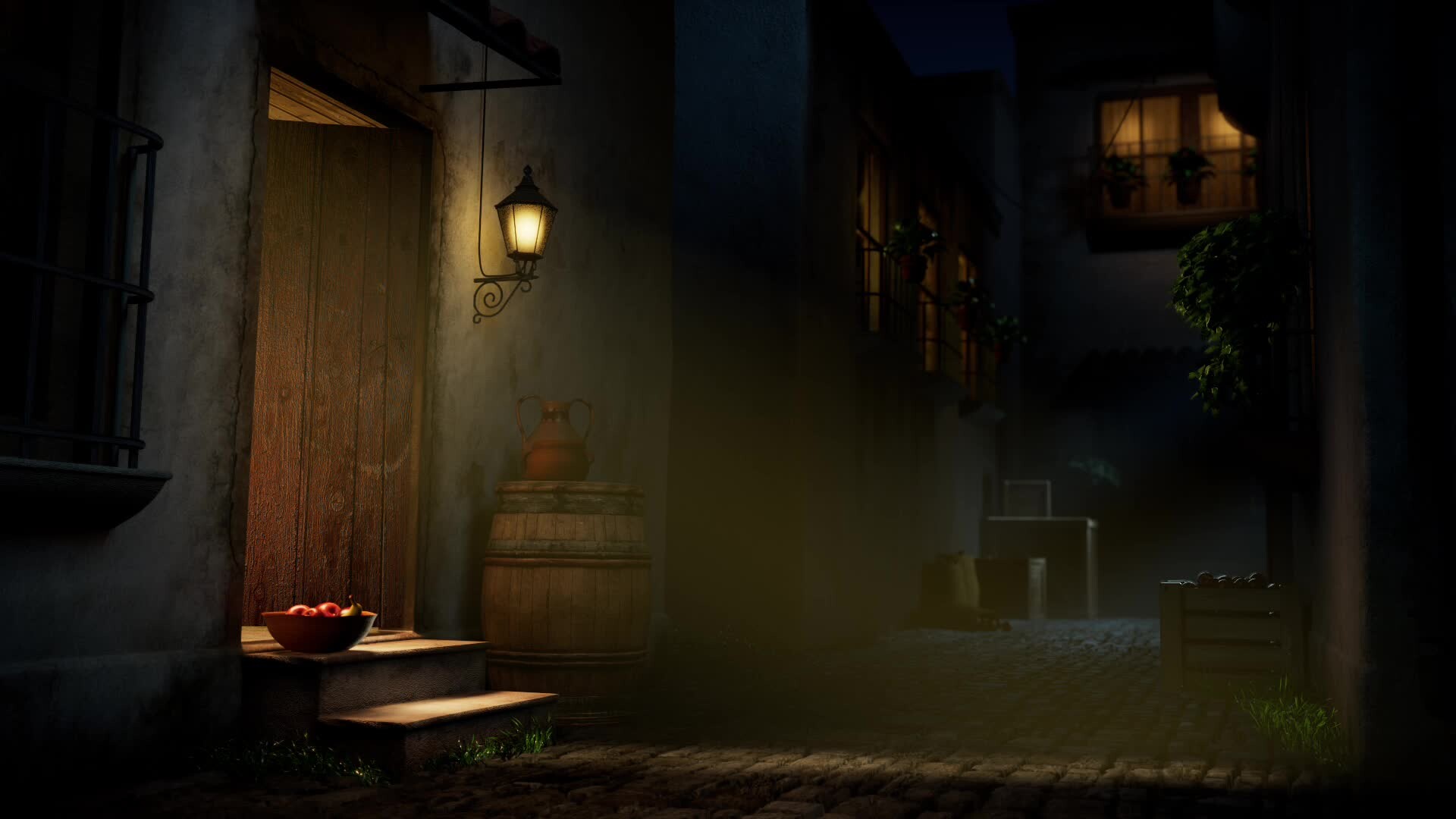 ArtStation - Night Time Alleyway