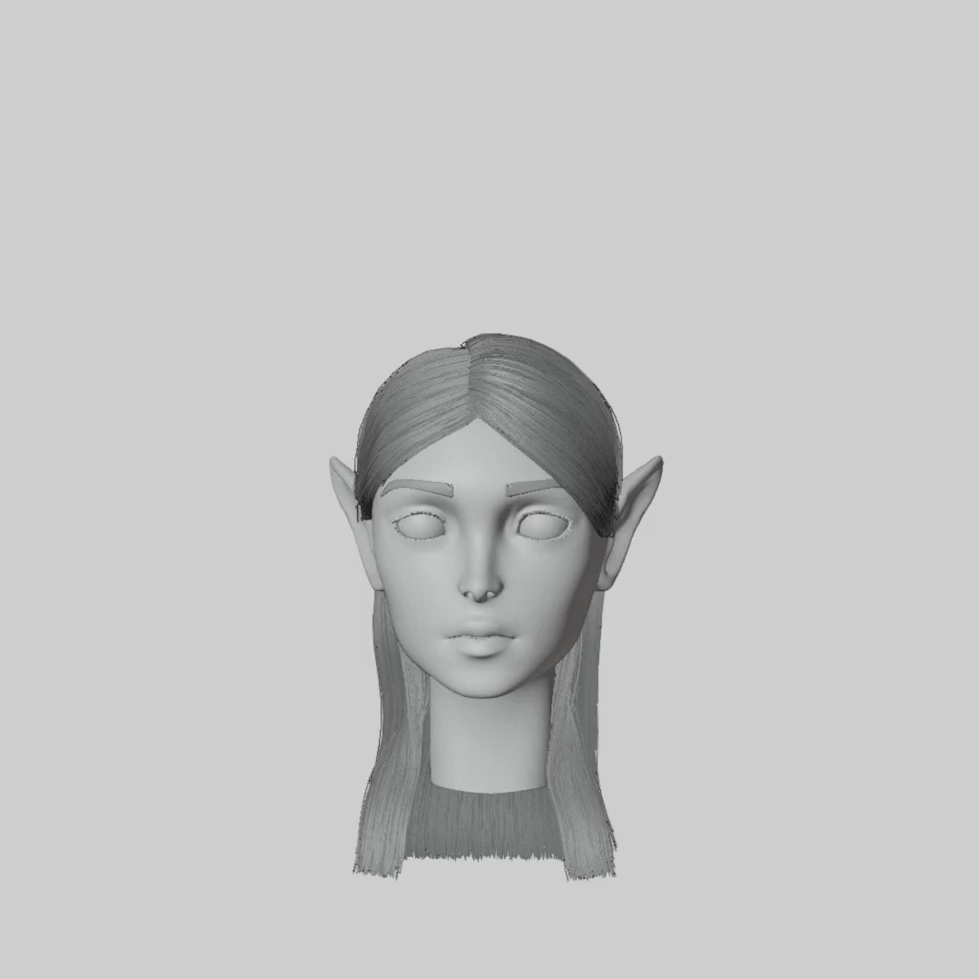 ArtStation - 3D Elf Head