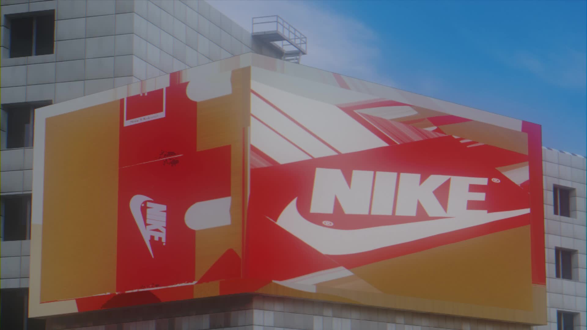 ArtStation - My First 3D Anamorphic Billboard